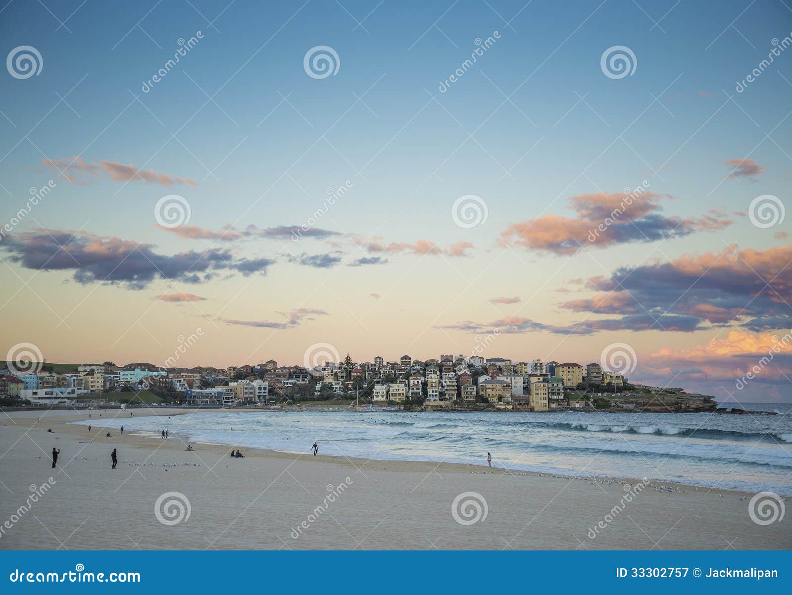 Bondi Beach at Sunset in Sydney Australia Editorial Photography - Image ...