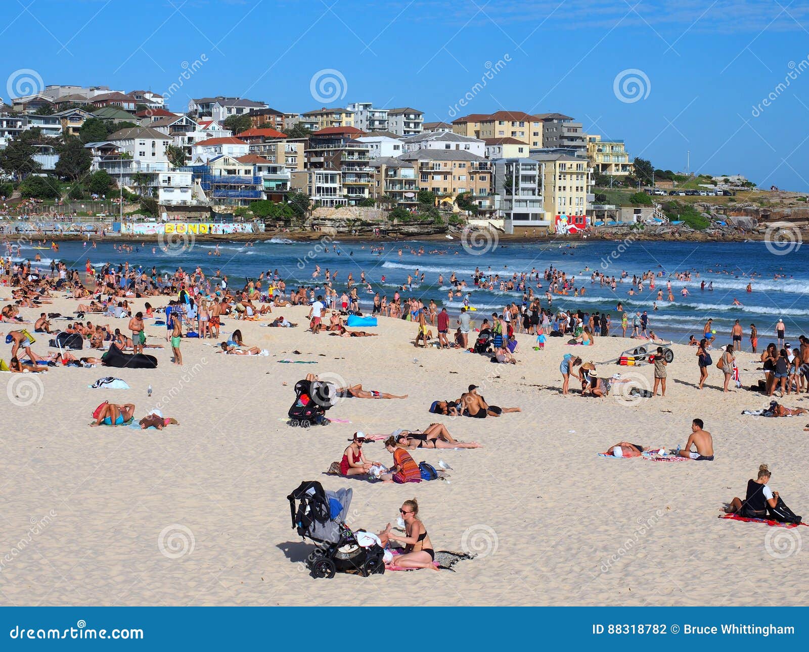 Bondi Strand, Sydney, Australien Redaktionelles Stockfotografie - Bild ...