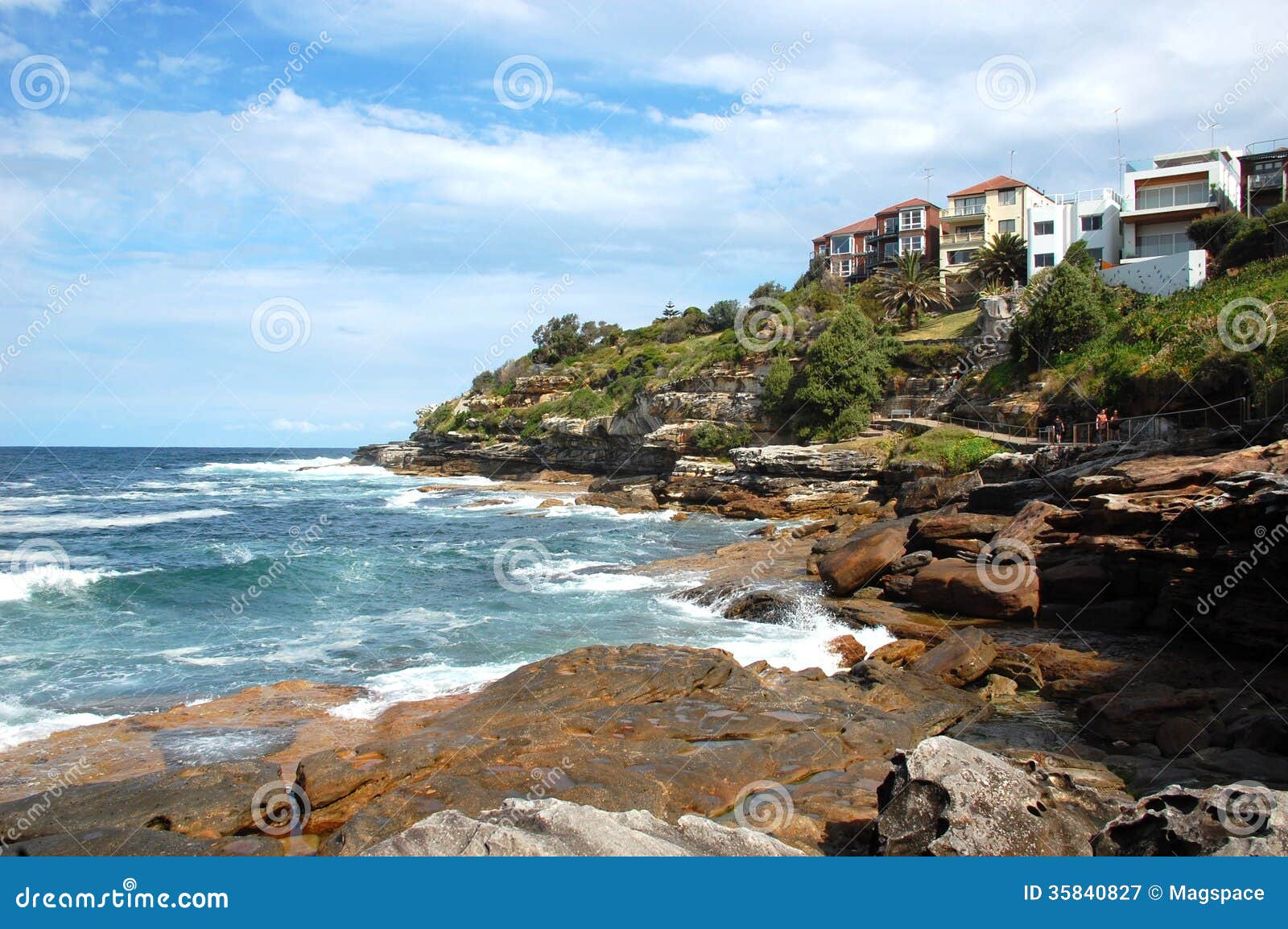 Bondi To Coogee Coastal Walk Sydney Australia Stock Image Image Of