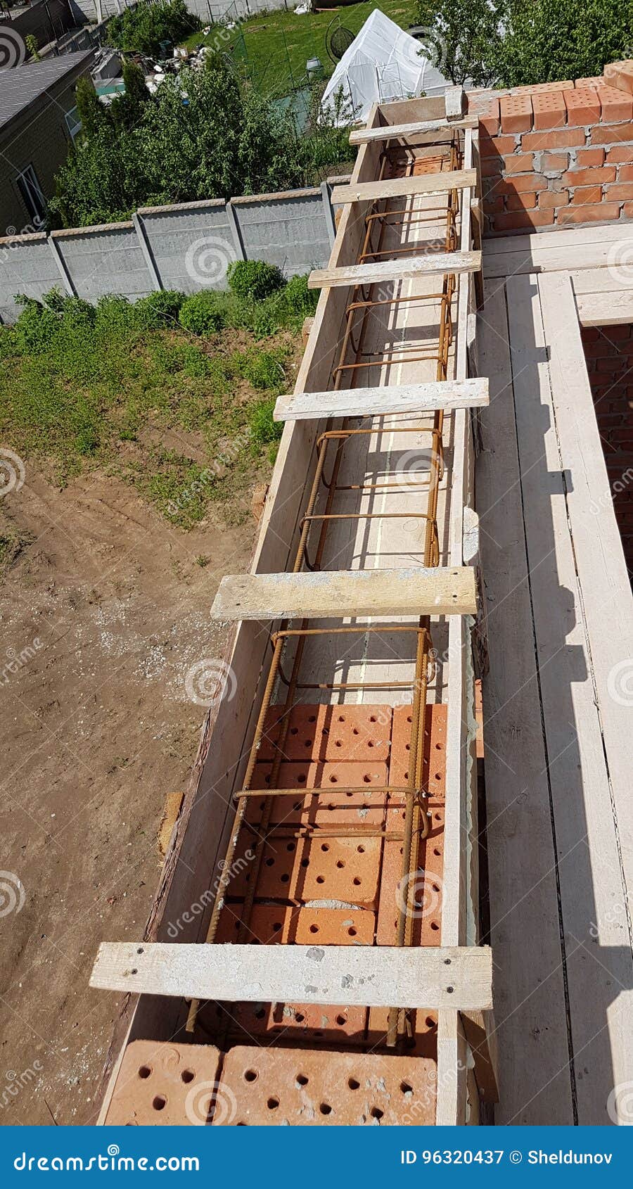 Bonding of reinforcement stock image. Image of fittings - 96320437