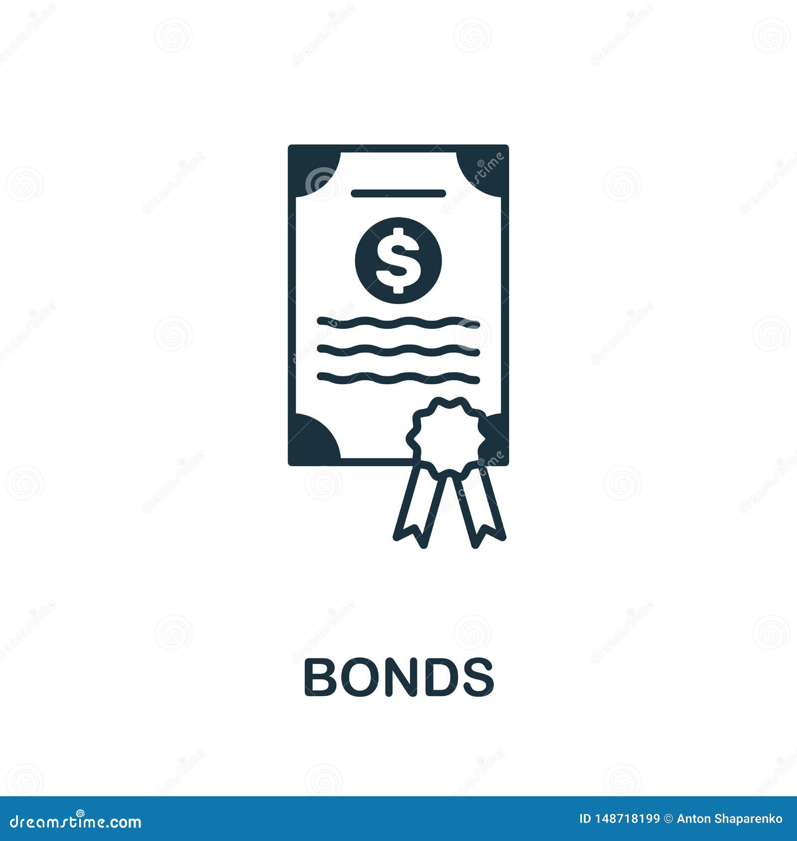 Bonds Icon. Creative Element Design from Stock Market Icons Collection ...