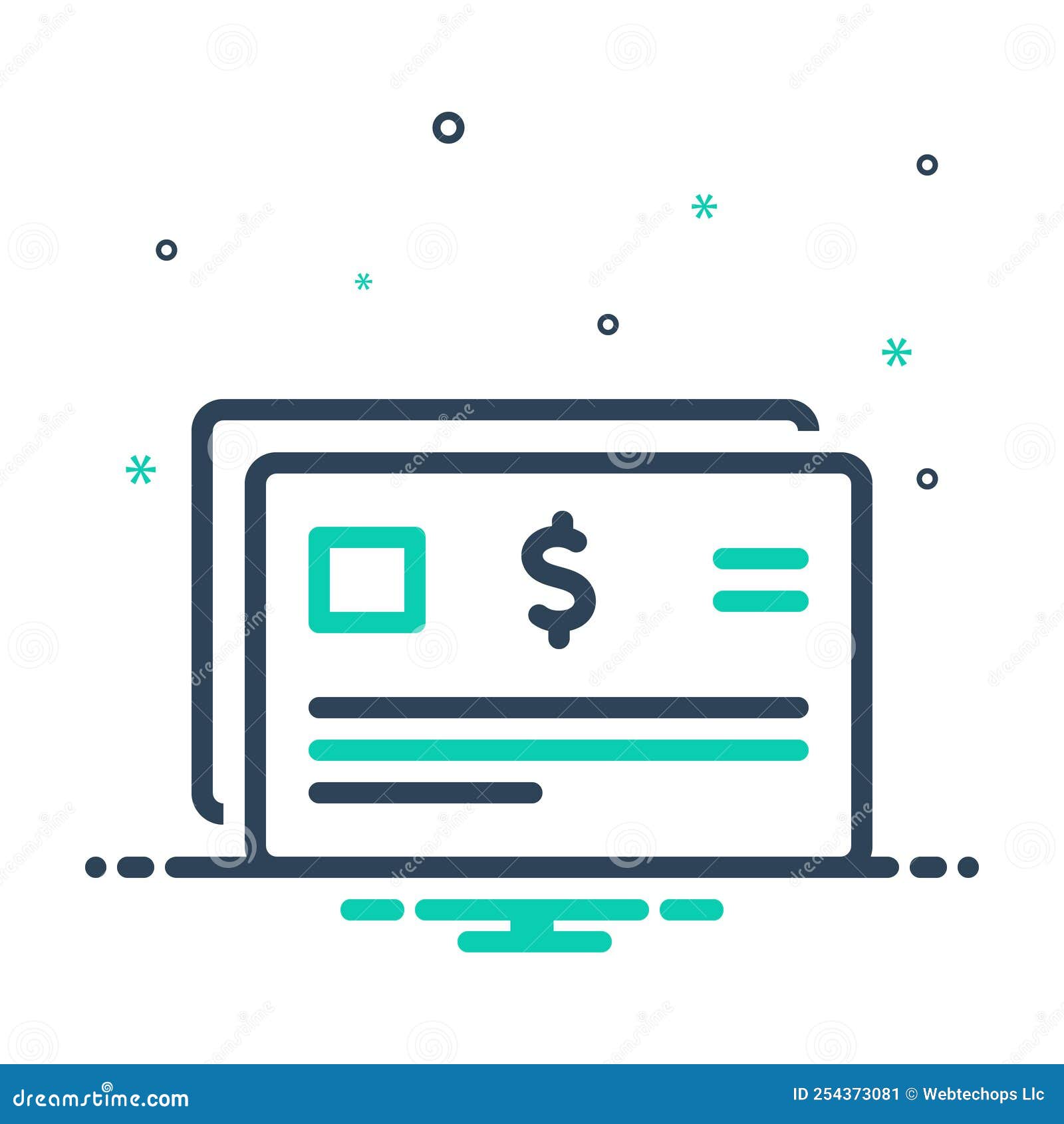 Mix Icon for Bonds, Money and Investment Stock Illustration ...