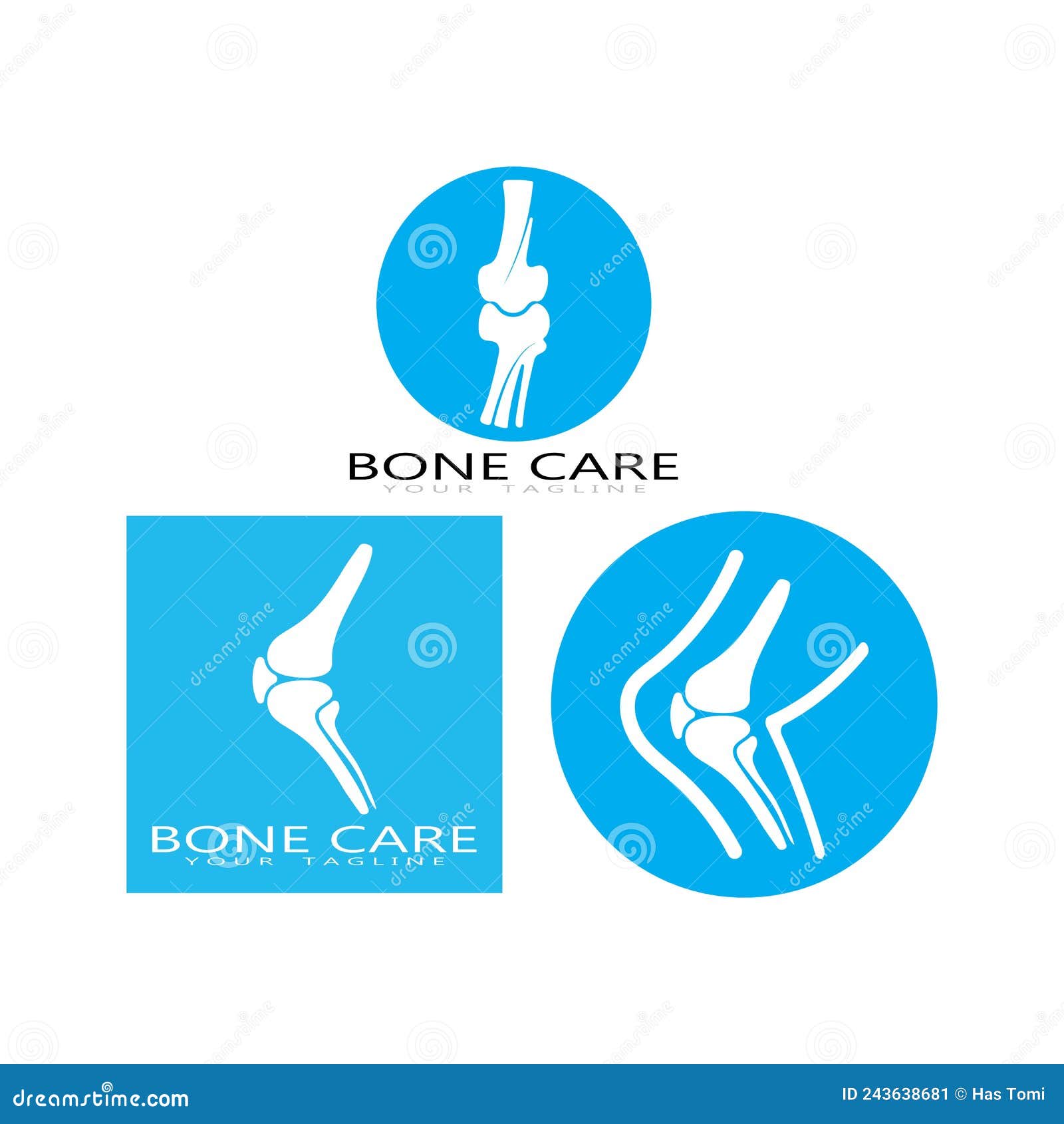 Bone Care Healt Logo Symbol Abstract Design Vector Stock Vector ...