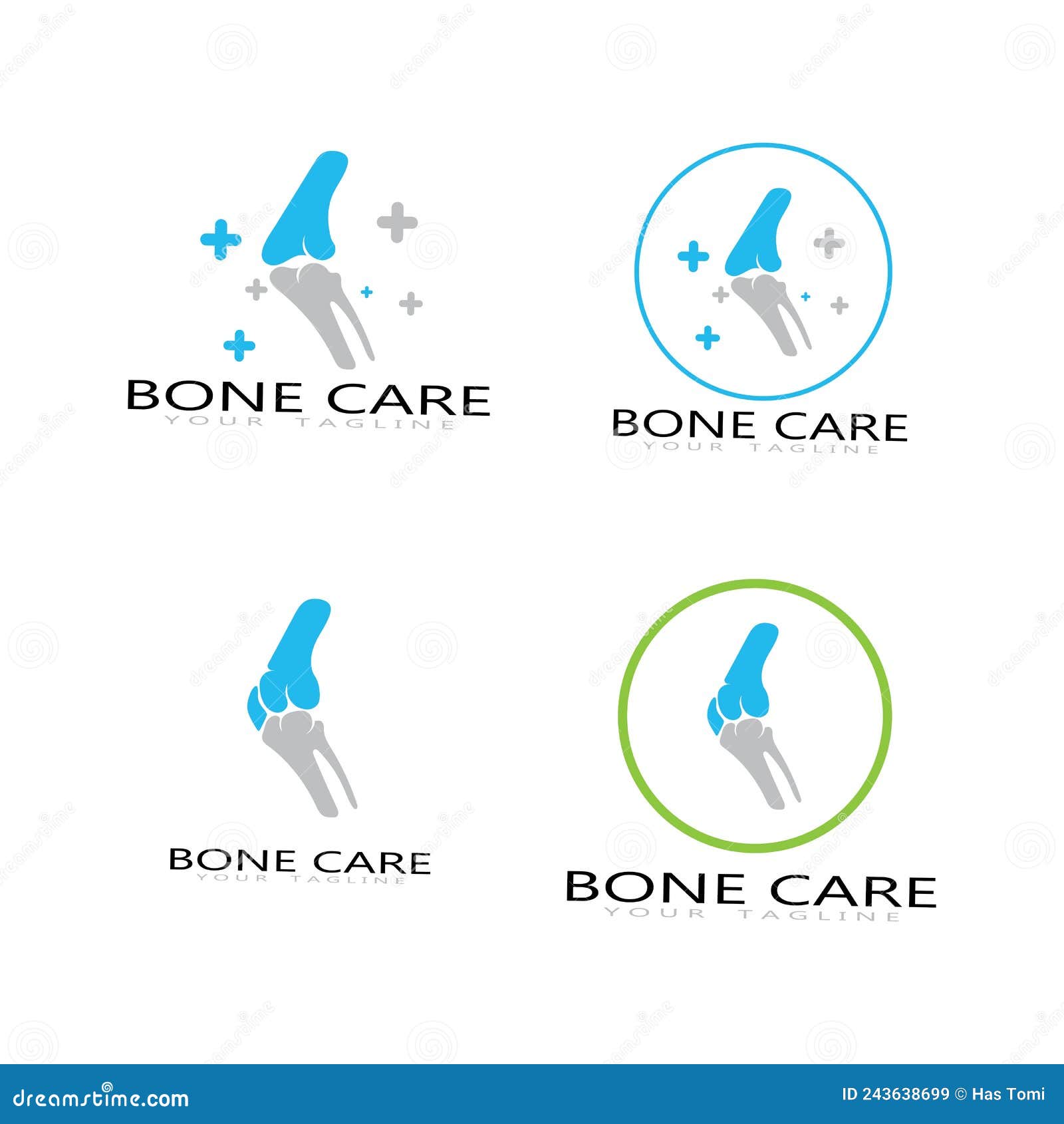 Bone Care Healt Logo Symbol Abstract Design Vector Stock Vector ...