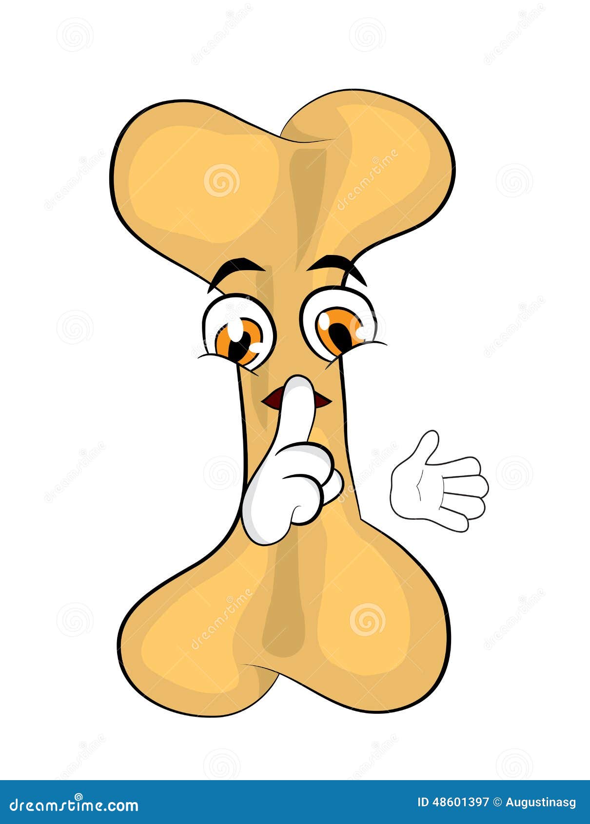Bone cartoon stock illustration. Illustration of clipart - 48601397