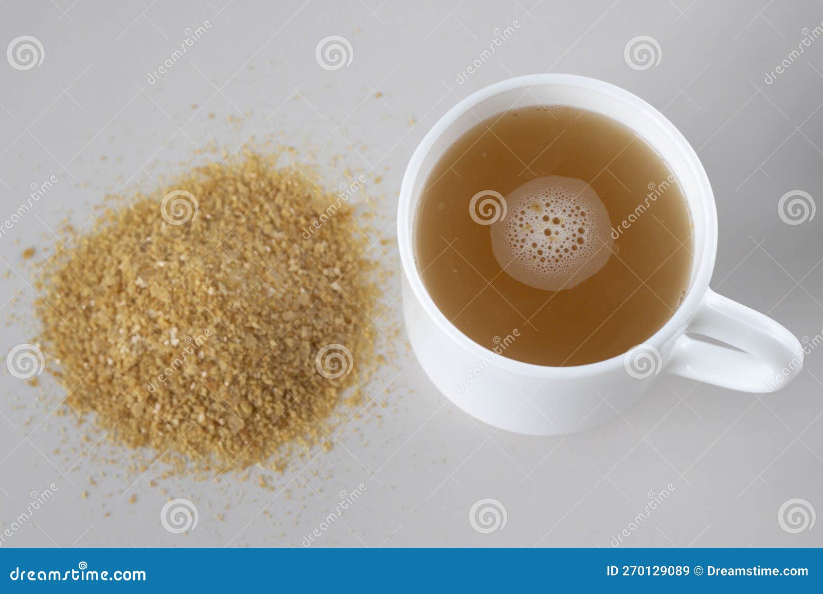 Bone Collagen Powder Broth Diluted in a Cup Stock Image - Image of ...
