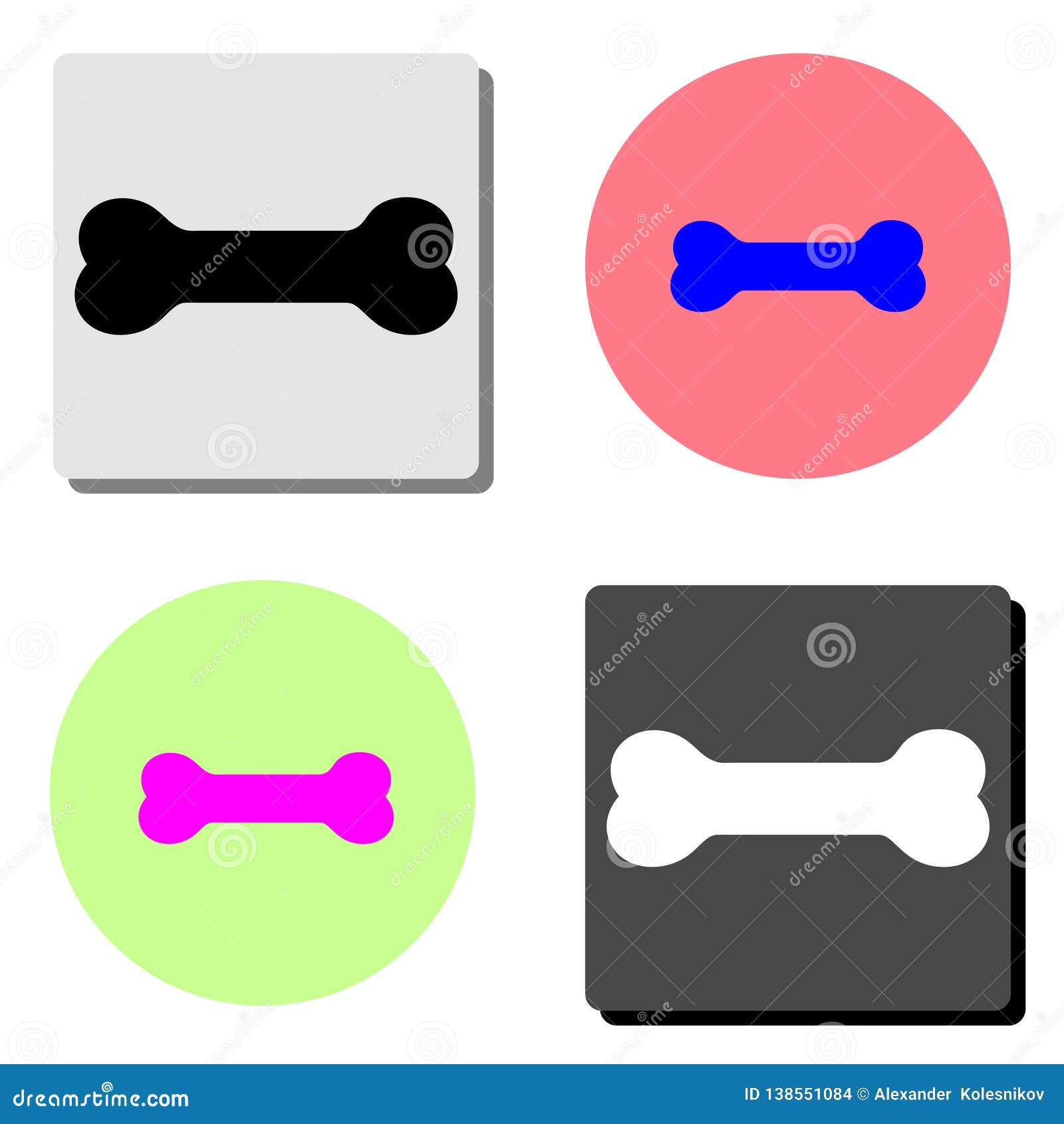 Bone. flat vector icon stock vector. Illustration of joint - 138551084