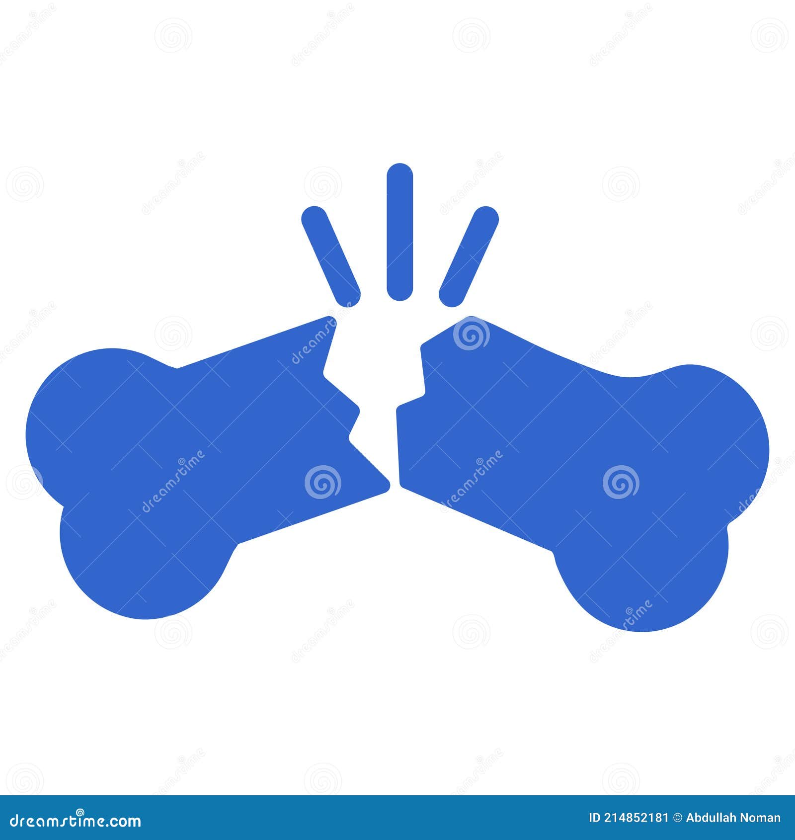 Bone fracture icon design stock vector. Illustration of healthy - 214852181