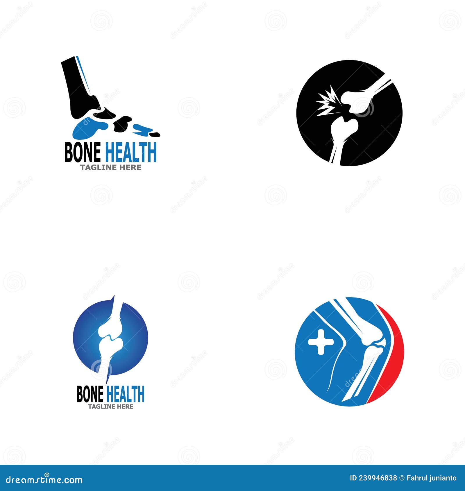 Bone Health Logo Vector Illustration Stock Illustration - Illustration ...
