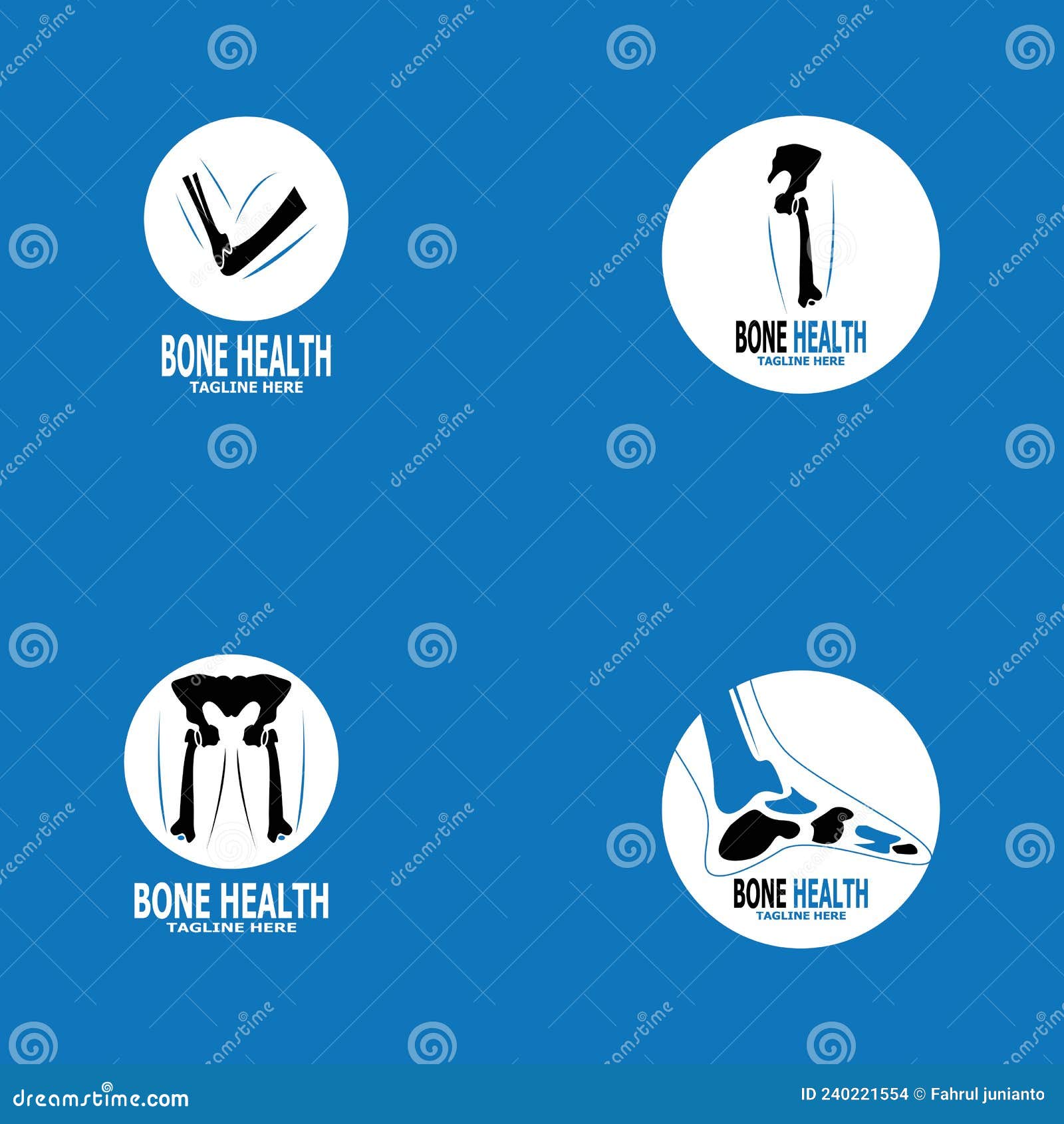 Bone Health Logo Vector Illustration Stock Vector - Illustration of ...
