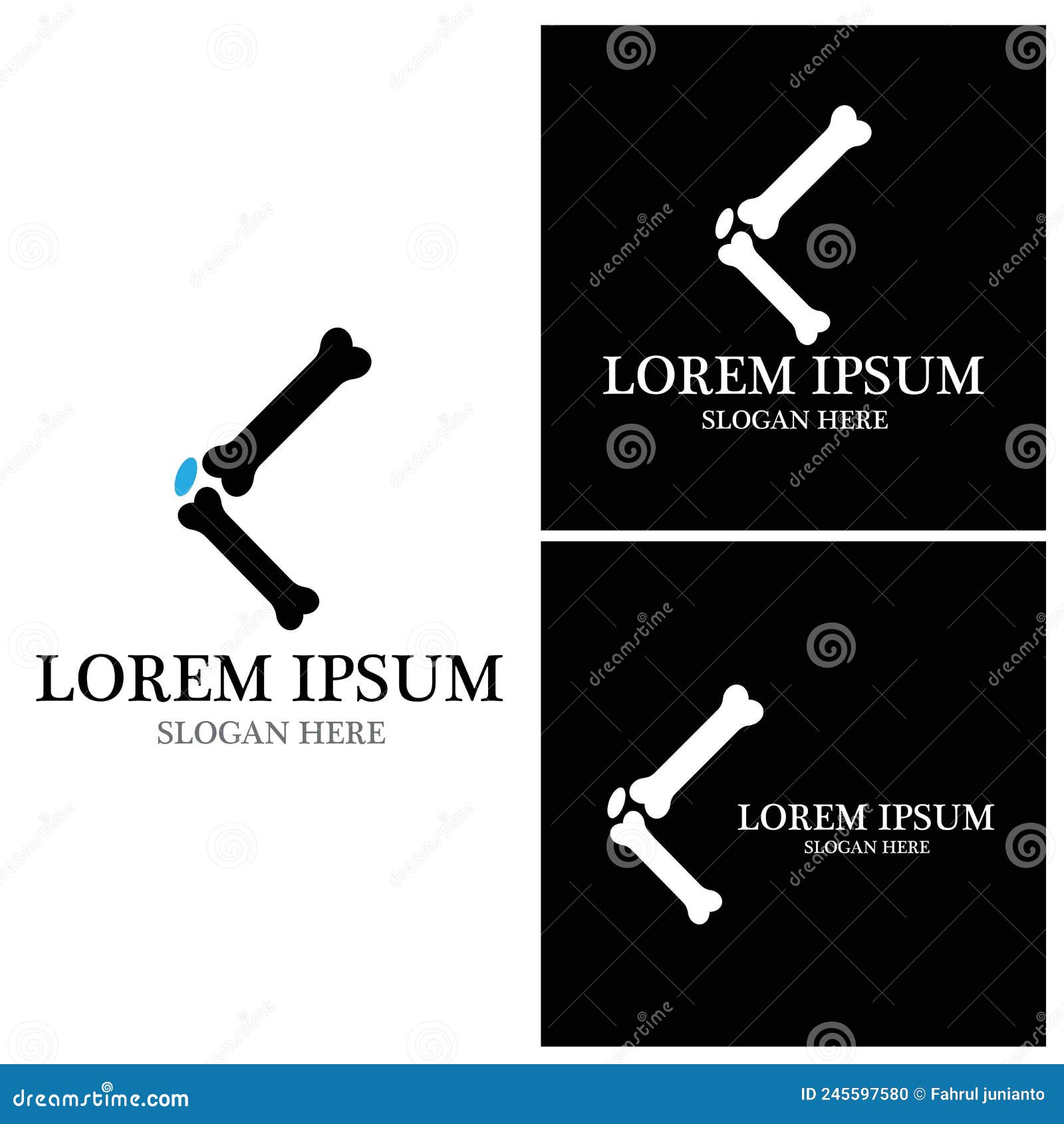 Bone Health Logo Vector Illustration Stock Illustration - Illustration ...