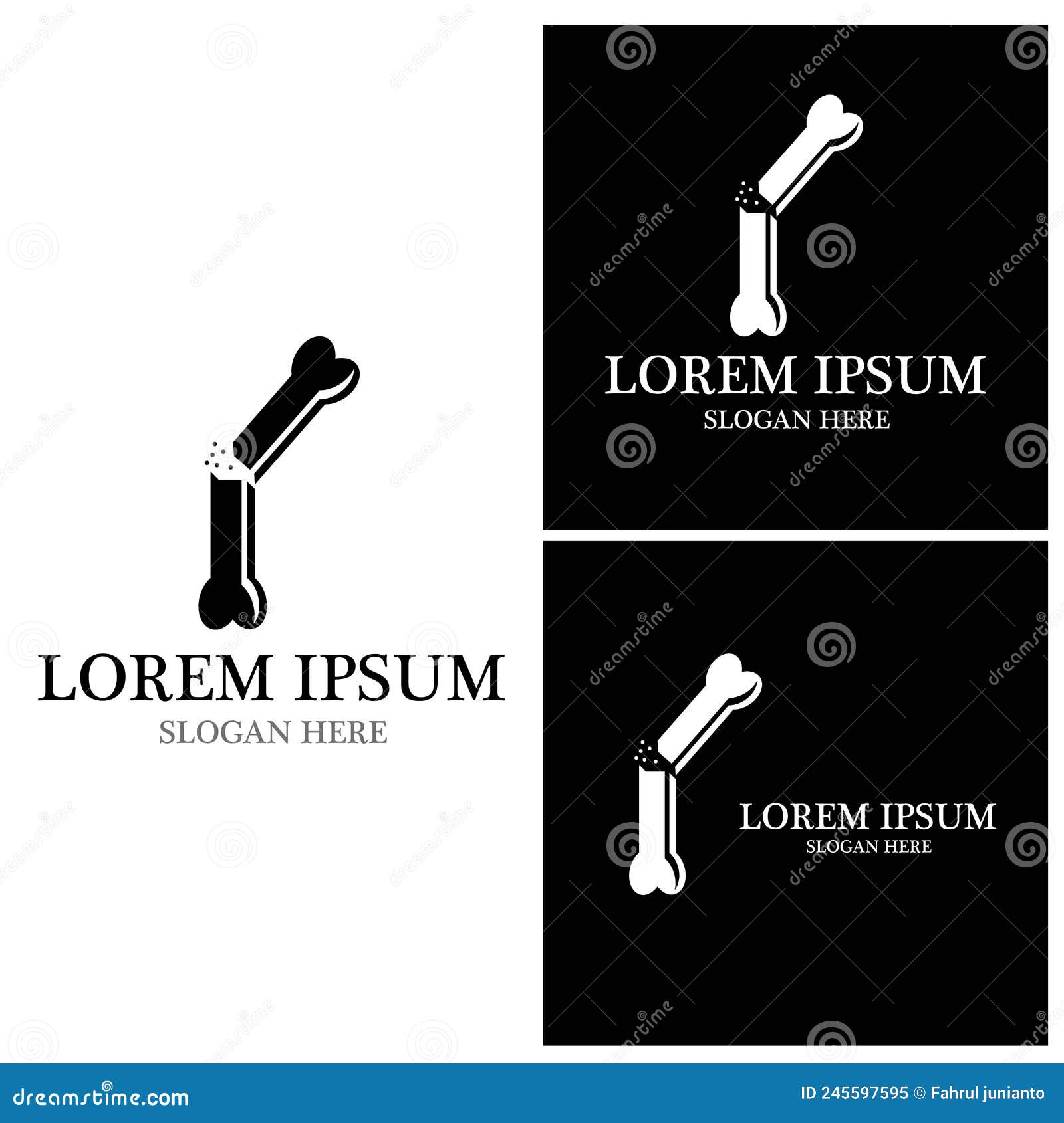 Bone Health Logo Vector Illustration Stock Illustration - Illustration ...