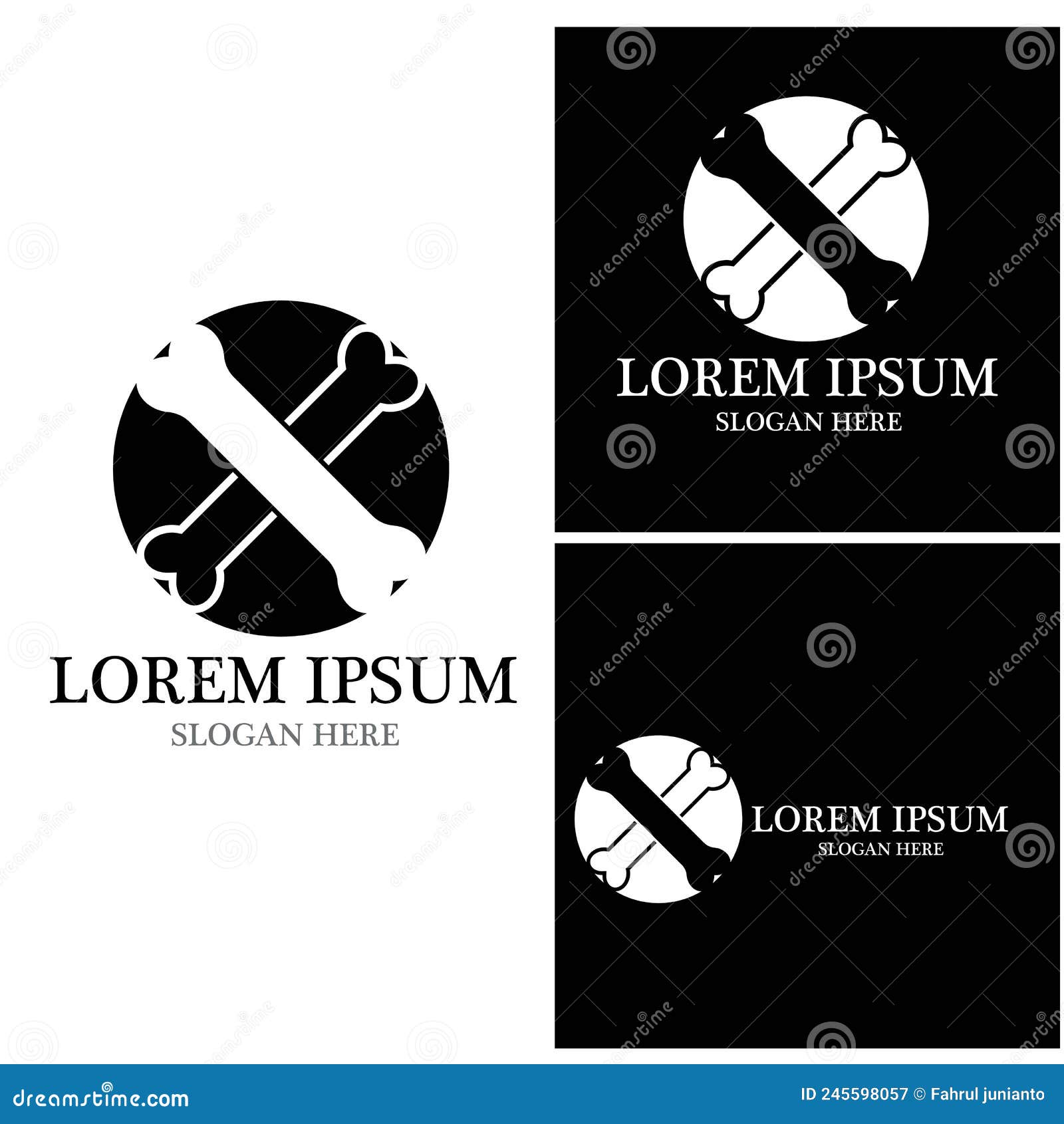 Bone Health Logo Vector Illustration Stock Illustration - Illustration ...