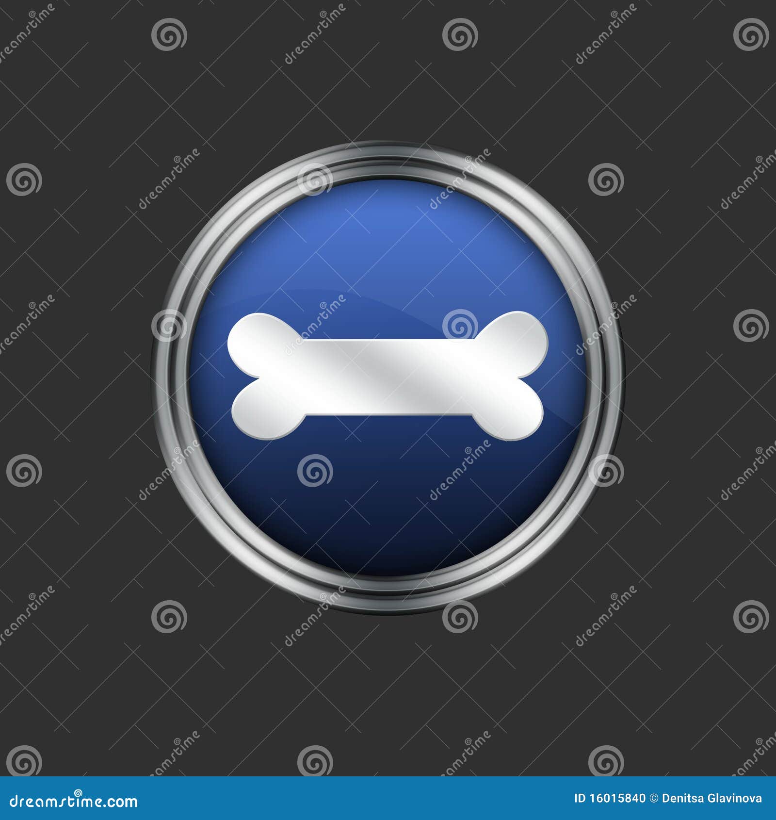 Bone icon stock illustration. Illustration of icon, business - 16015840