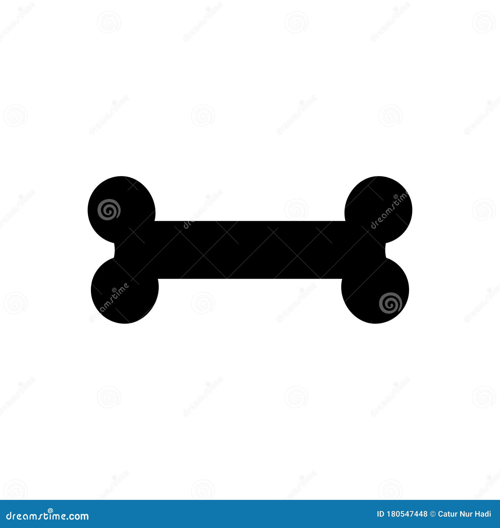 Bone Icon Flat Vector Template Design Trendy Stock Vector ...