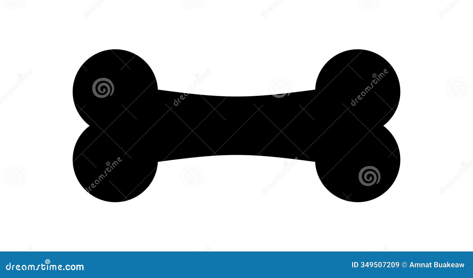 Bone Icon, Bone Silhouette, Bone Symbol Stock Vector - Illustration of ...