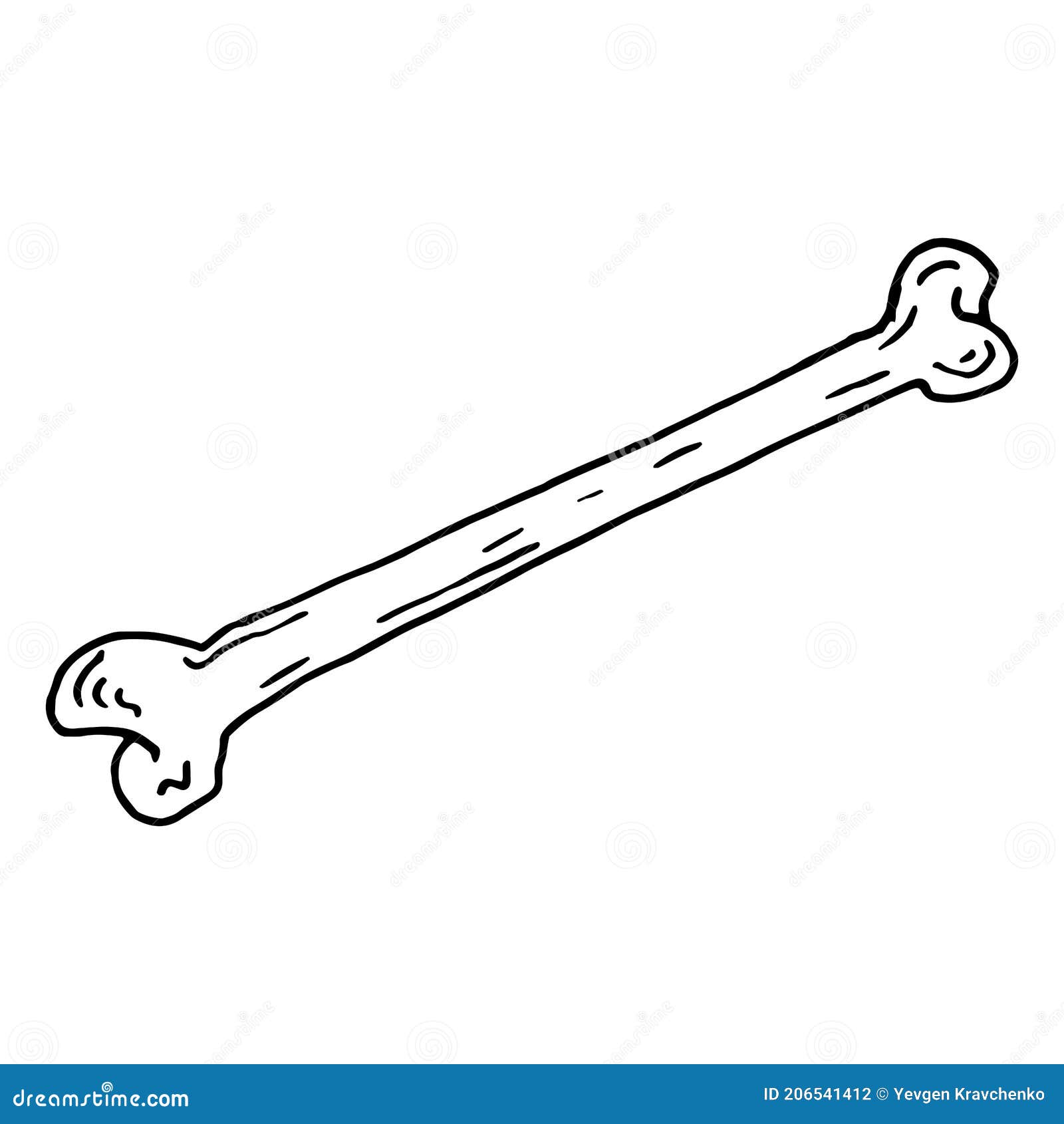 Bone Icon. Vector Organic Waste, Trash Stock Vector - Illustration of ...