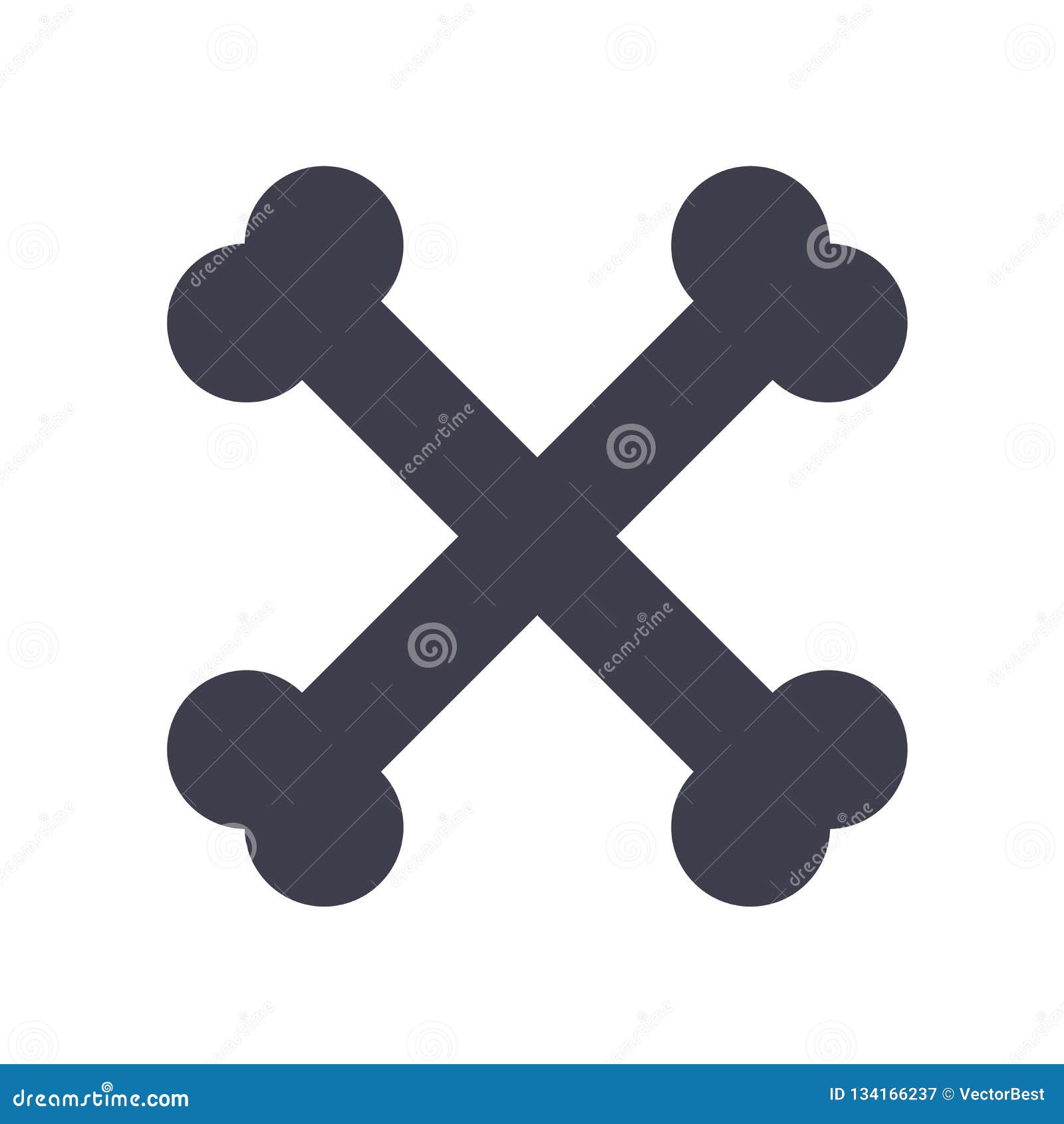 Bone Icon Vector Sign and Symbol Isolated on White Background, Bone ...