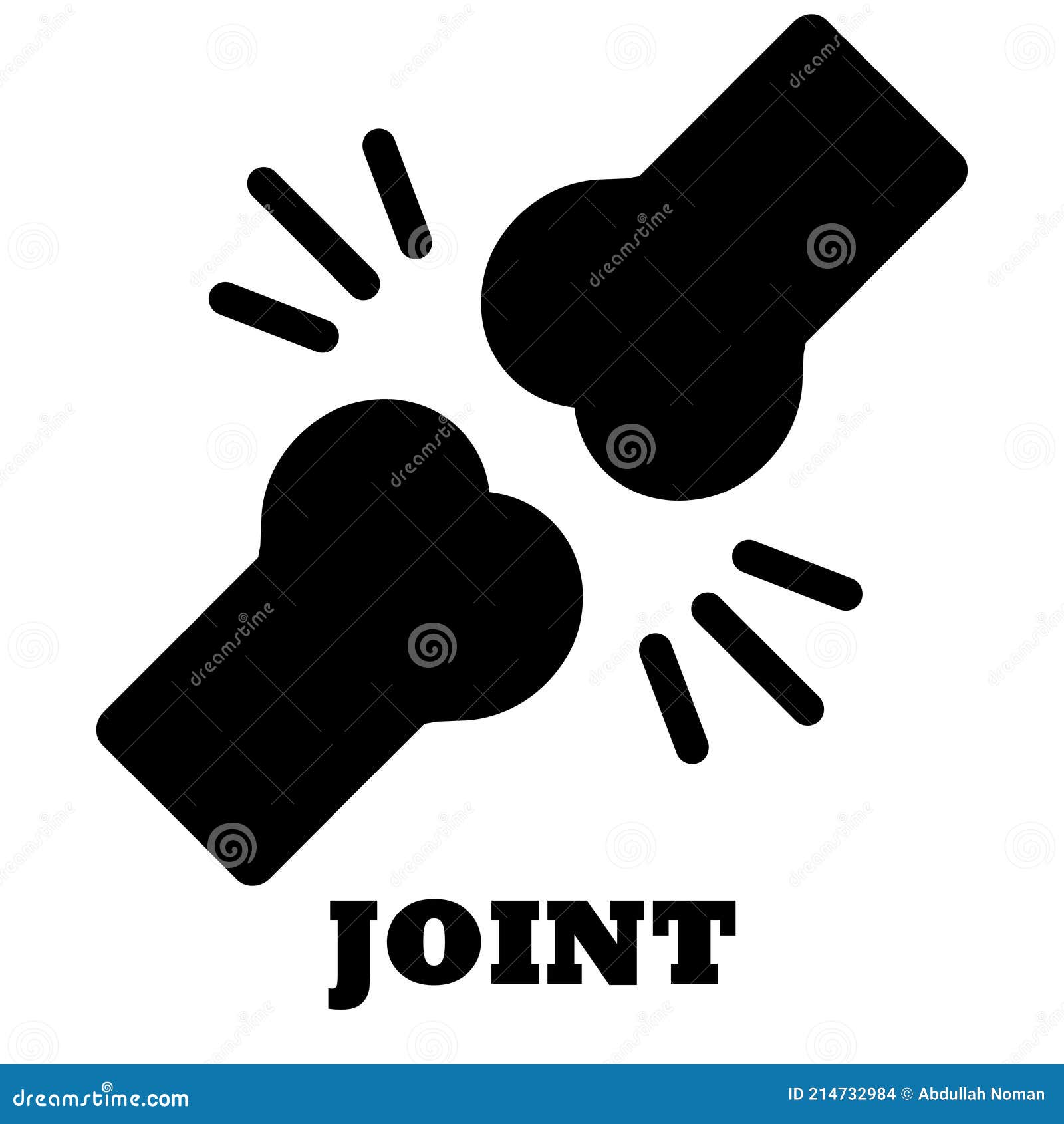 Bone Joint Icon Design Vector Stock Vector - Illustration of healthy ...