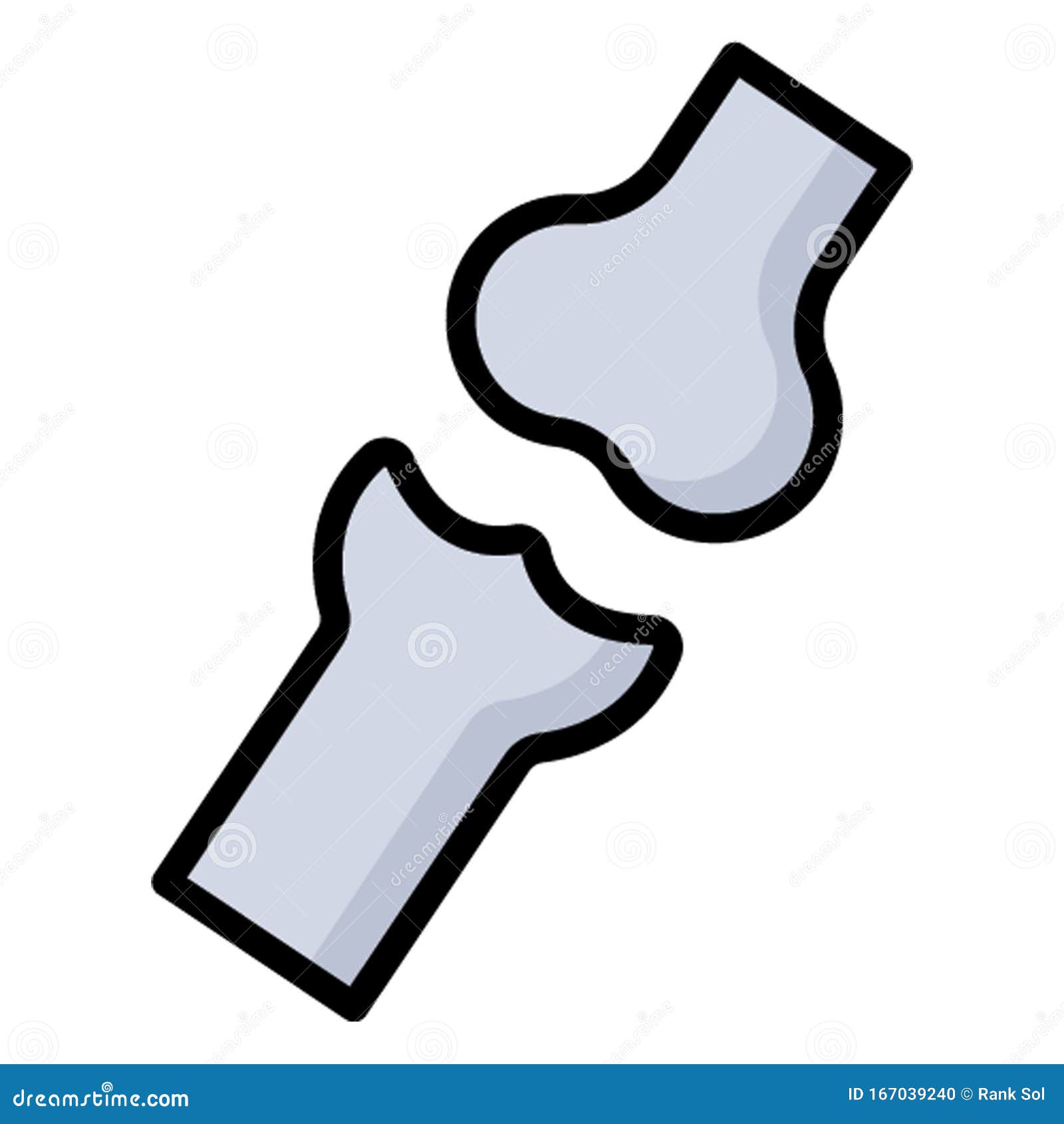 Bone Joints Isolated Vector Icon Which Can Be Easily Modified or Edit ...