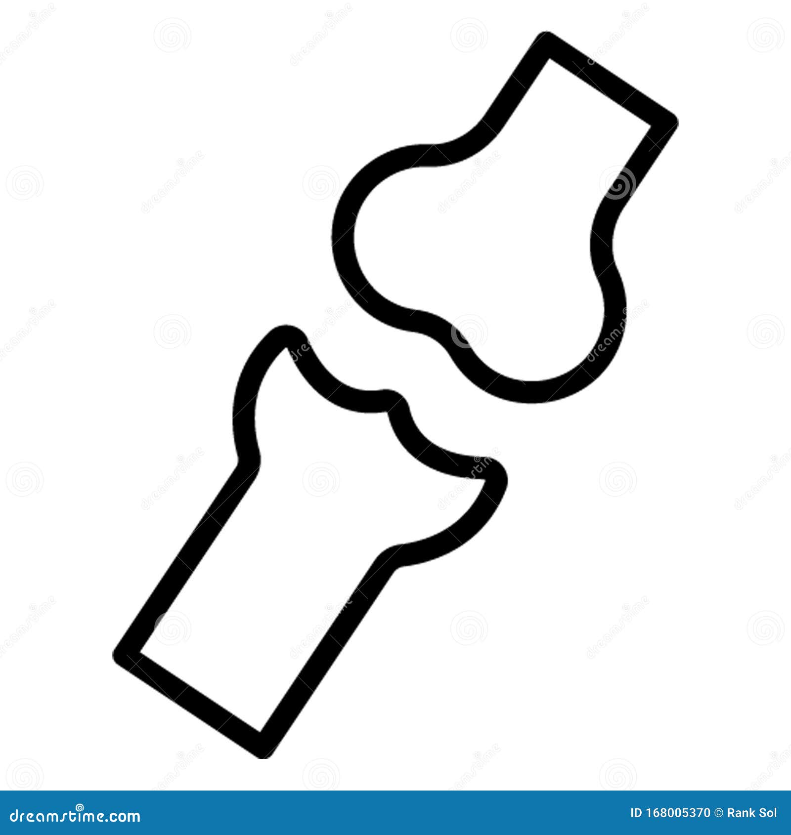 Bone Joints Isolated Vector Icon Which Can Be Easily Modified or Edit ...