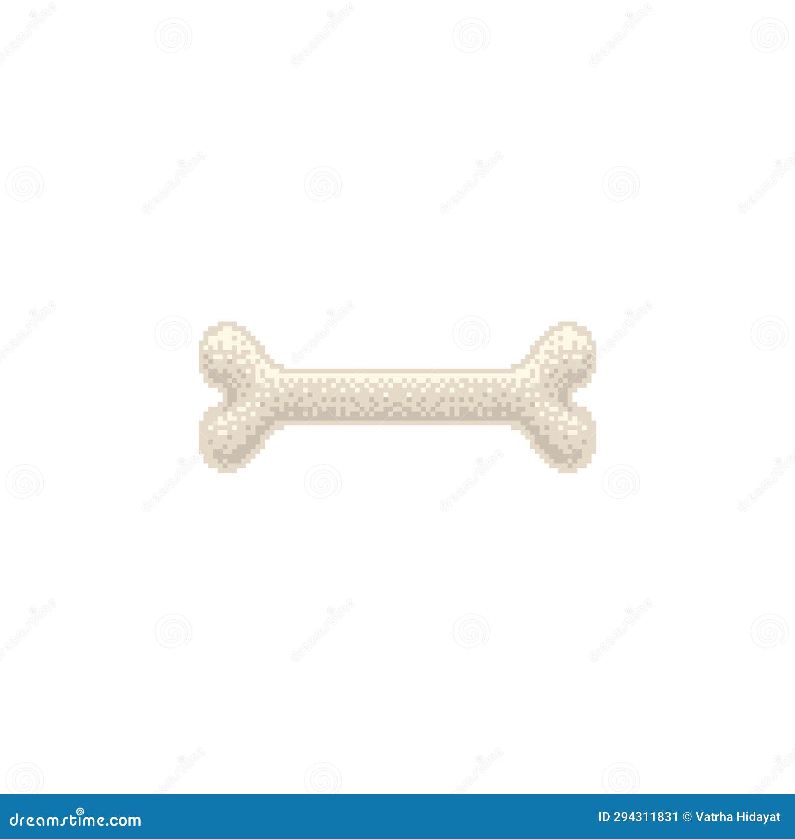 Bone Logo Icon in Pixel Art Stock Vector - Illustration of vector ...