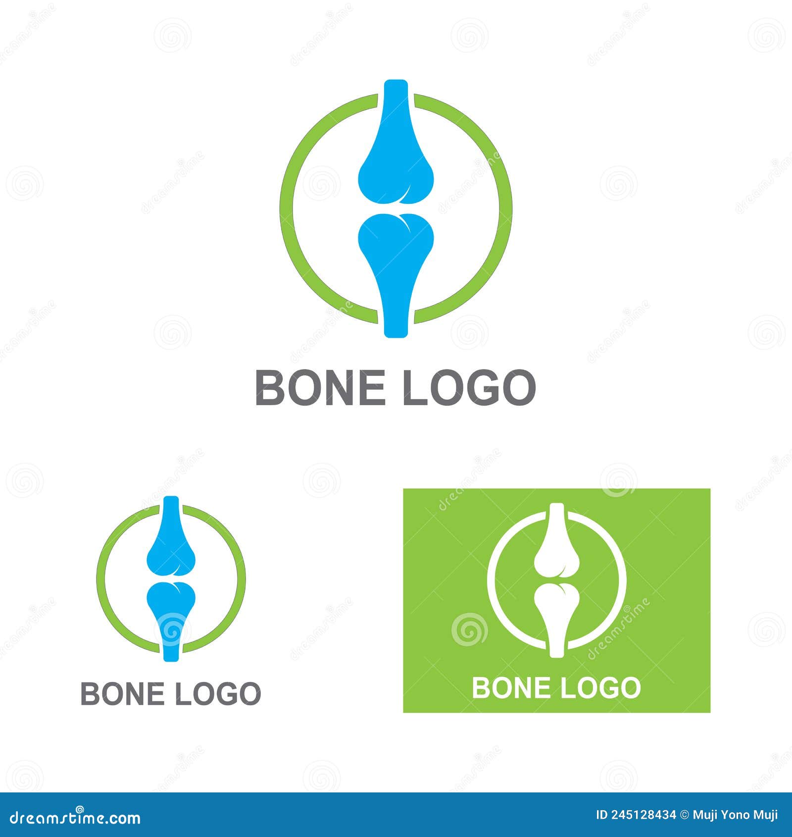 Bone Logo Icon Vector Design Template Illustration Stock Illustration ...