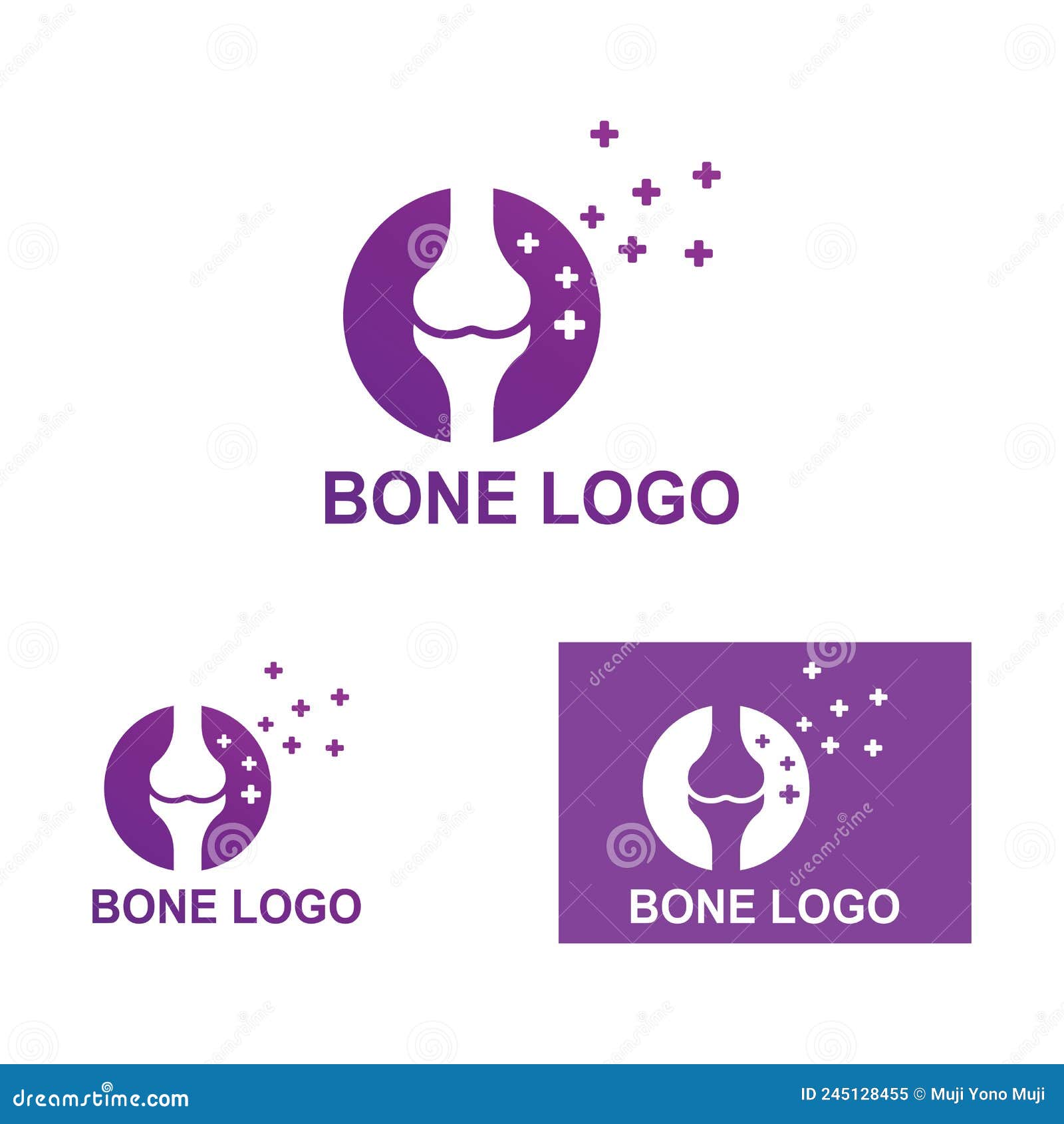 Bone Logo Icon Vector Design Template Illustration Stock Illustration ...