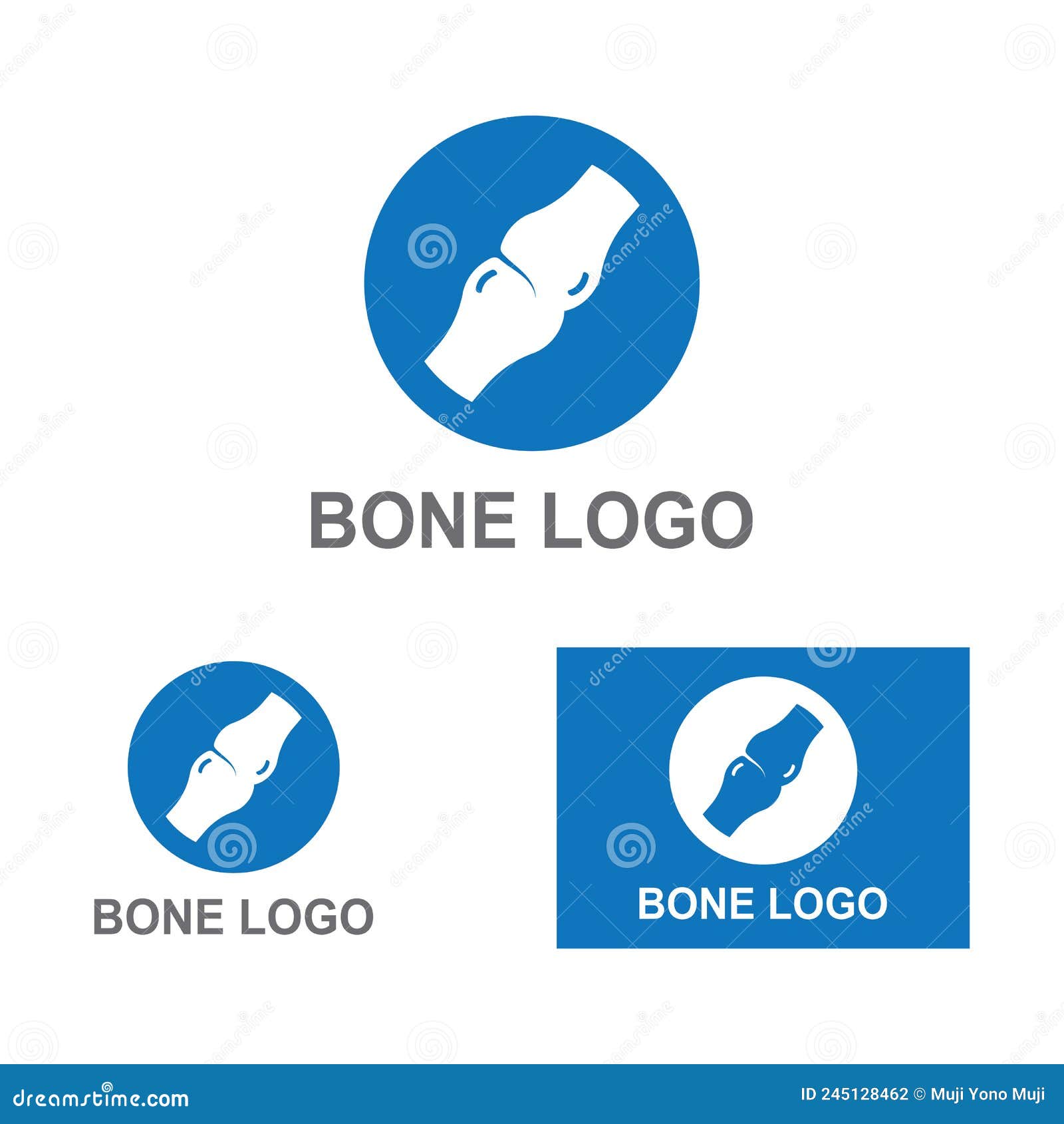 Bone Logo Icon Vector Design Template Illustration Stock Illustration ...