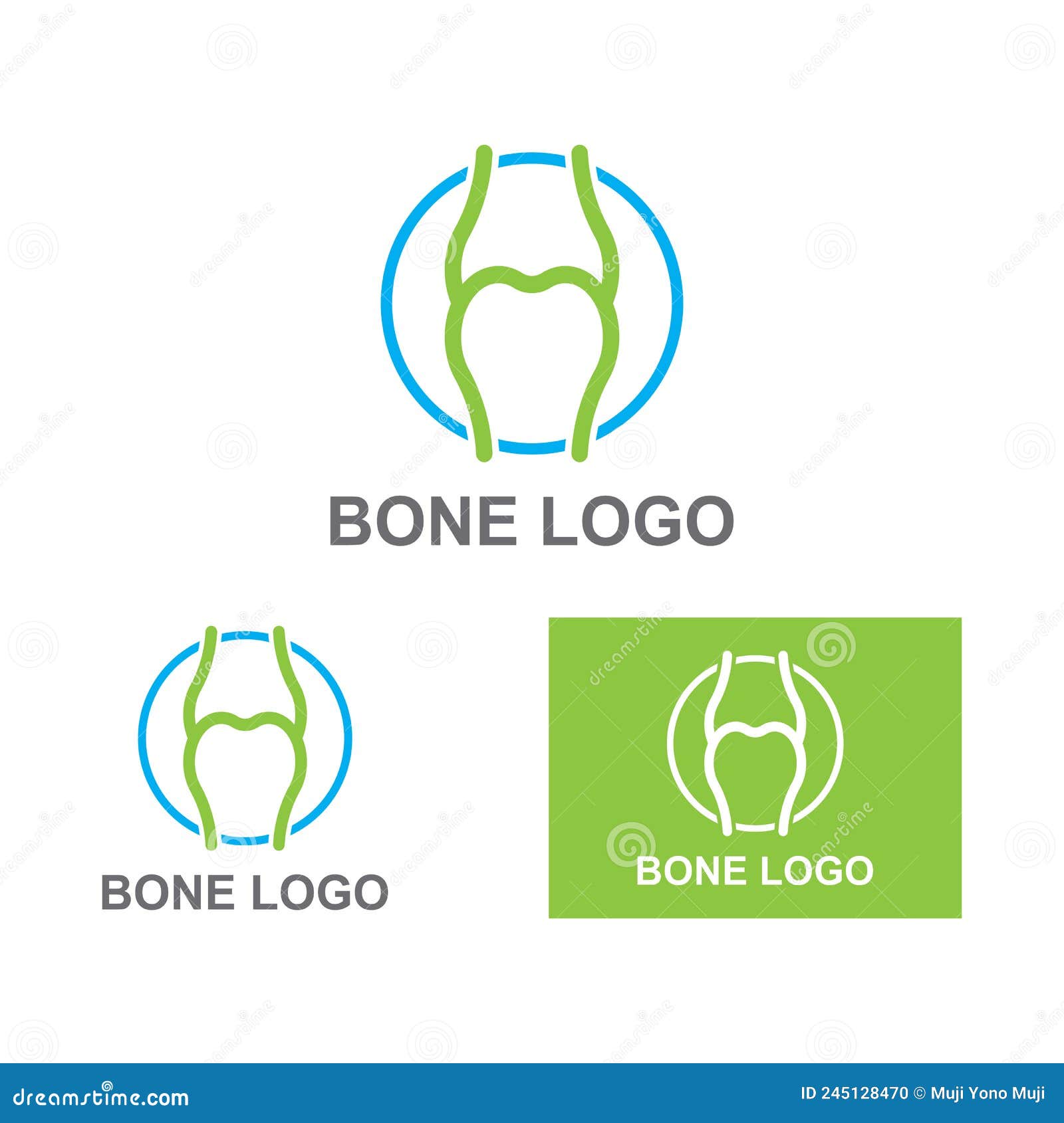 Bone Logo Icon Vector Design Template Illustration Stock Illustration ...