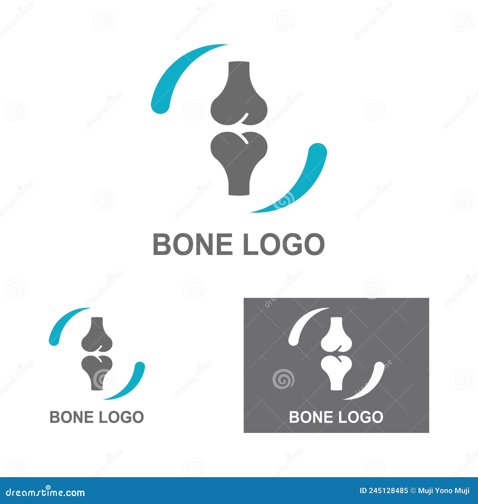 Bone Logo Icon Vector Design Template Illustration Stock Illustration ...