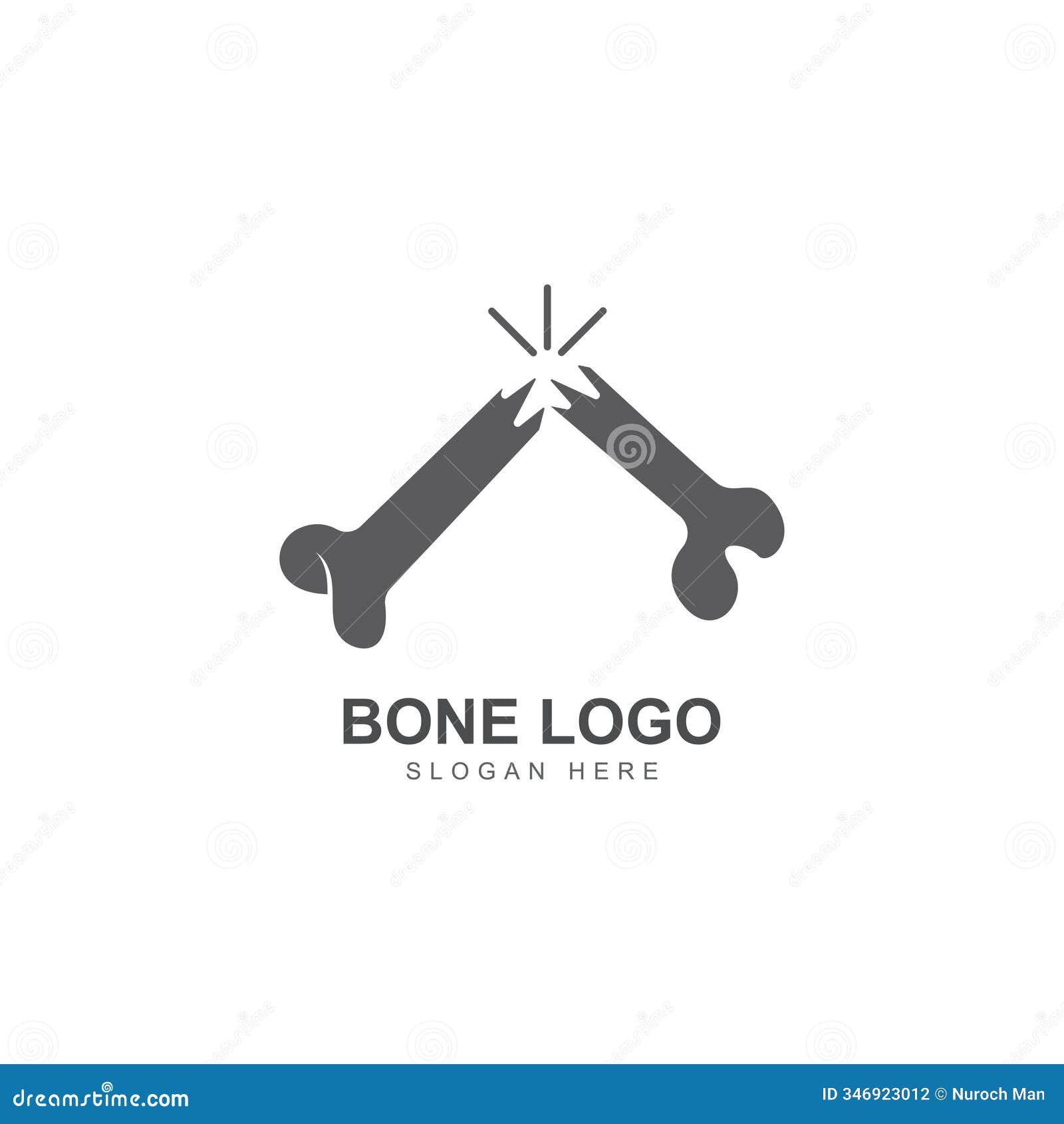 Bone Logo Icon Vector Design Illustration Stock Vector - Illustration ...