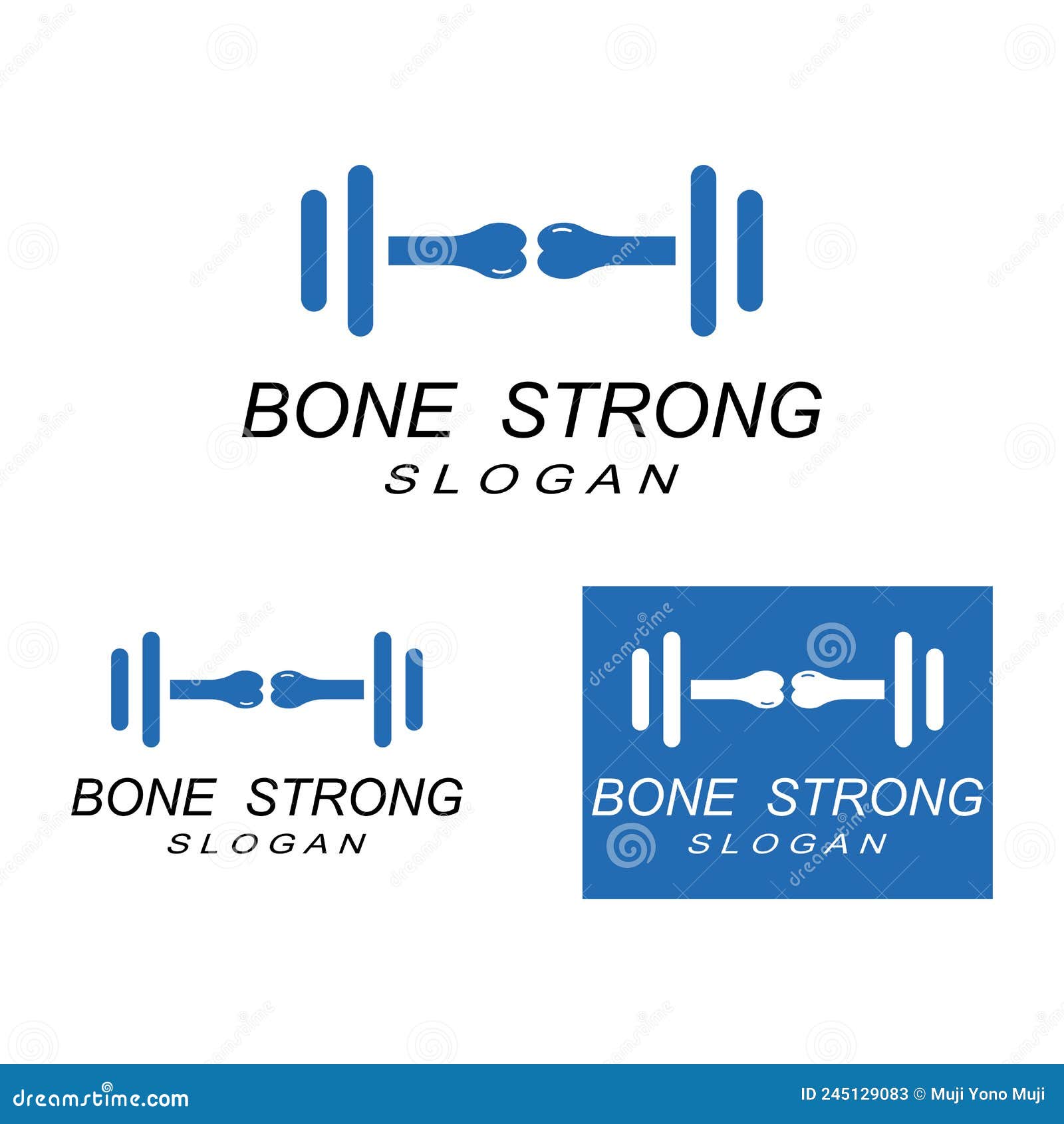 Bone Logo Icon Vector Design Template Illustration Stock Vector ...