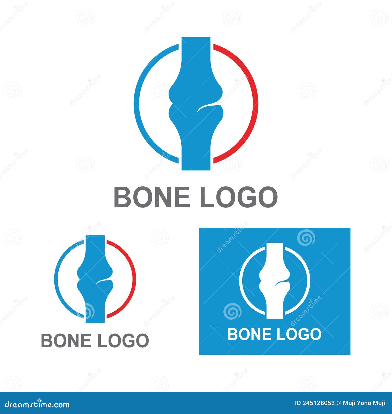 Bone Logo Icon Vector Design Template Illustration Stock Vector ...