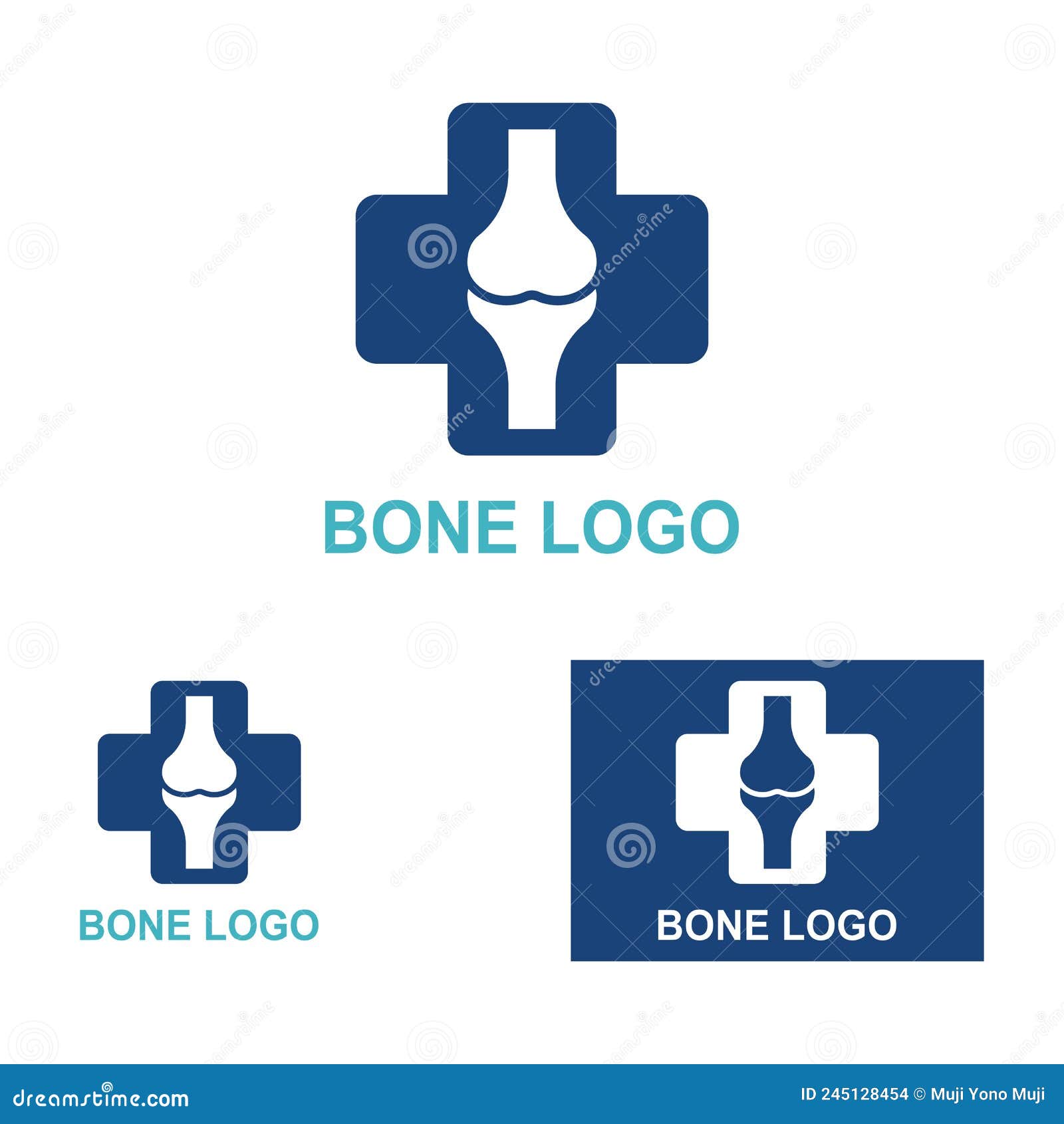 Bone Logo Icon Vector Design Template Illustration Stock Illustration ...