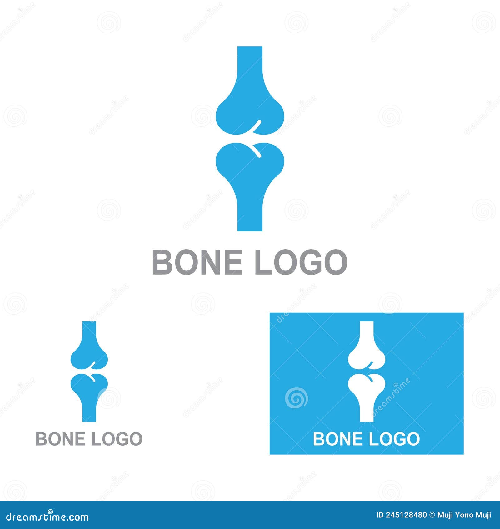 Bone Logo Icon Vector Design Template Illustration Stock Illustration ...