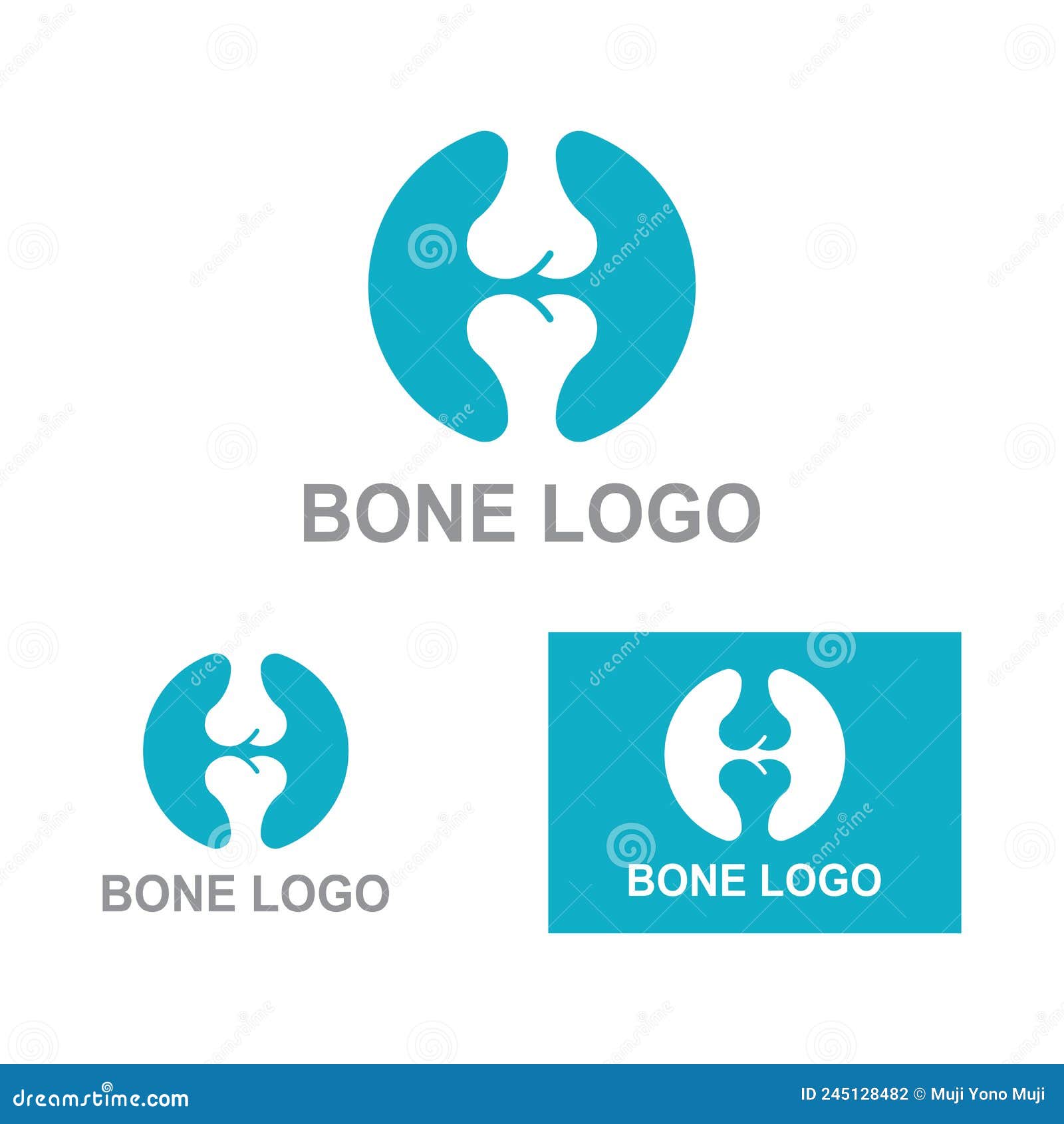 Bone Logo Icon Vector Design Template Illustration Stock Illustration ...