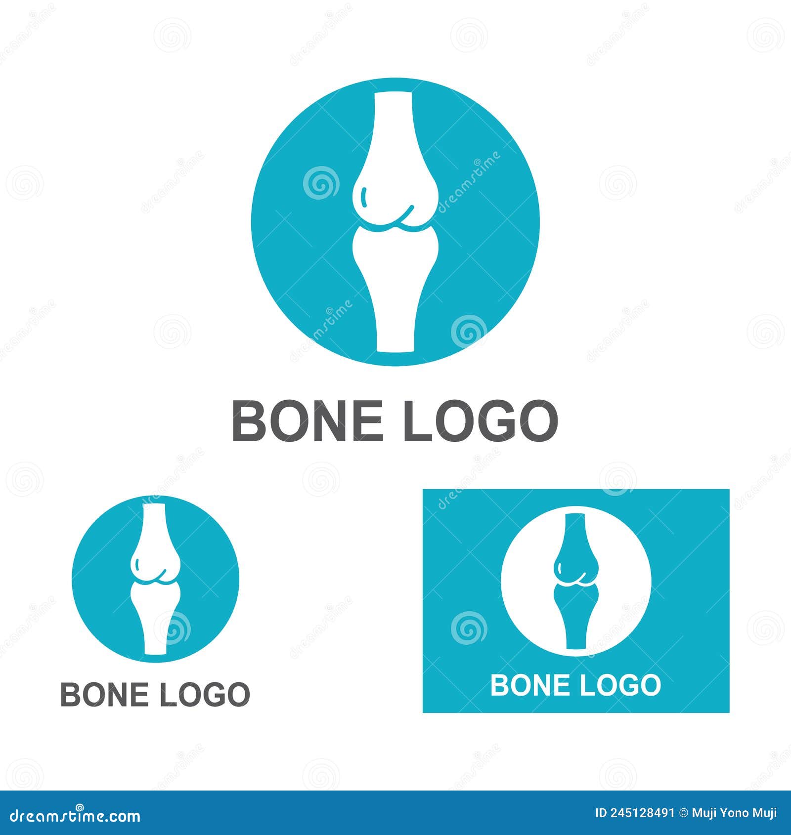 Bone Logo Icon Vector Design Template Illustration Stock Illustration ...
