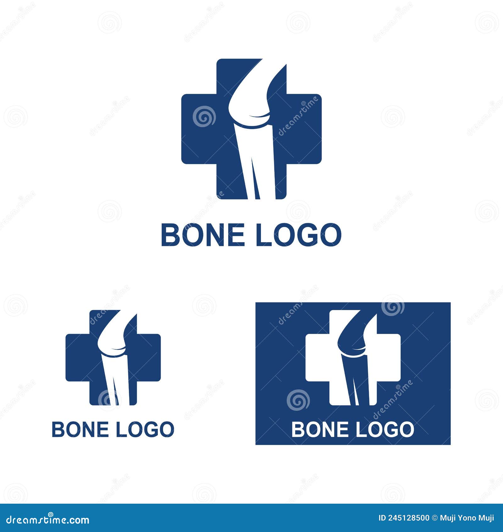Bone Logo Icon Vector Design Template Illustration Stock Illustration ...