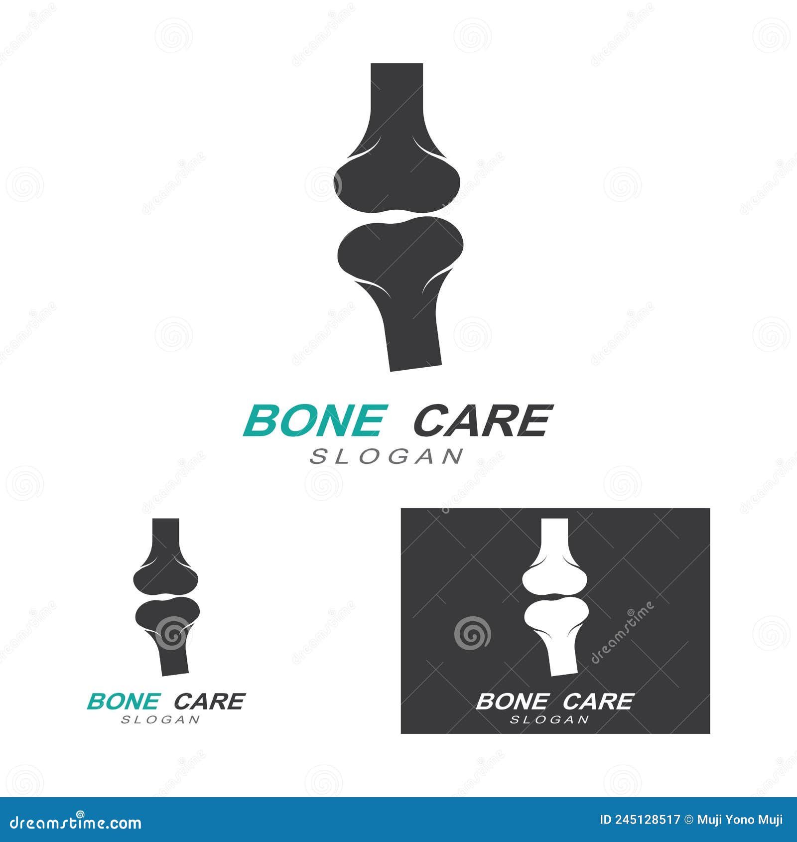 Bone Logo Icon Vector Design Template Illustration Stock Illustration ...