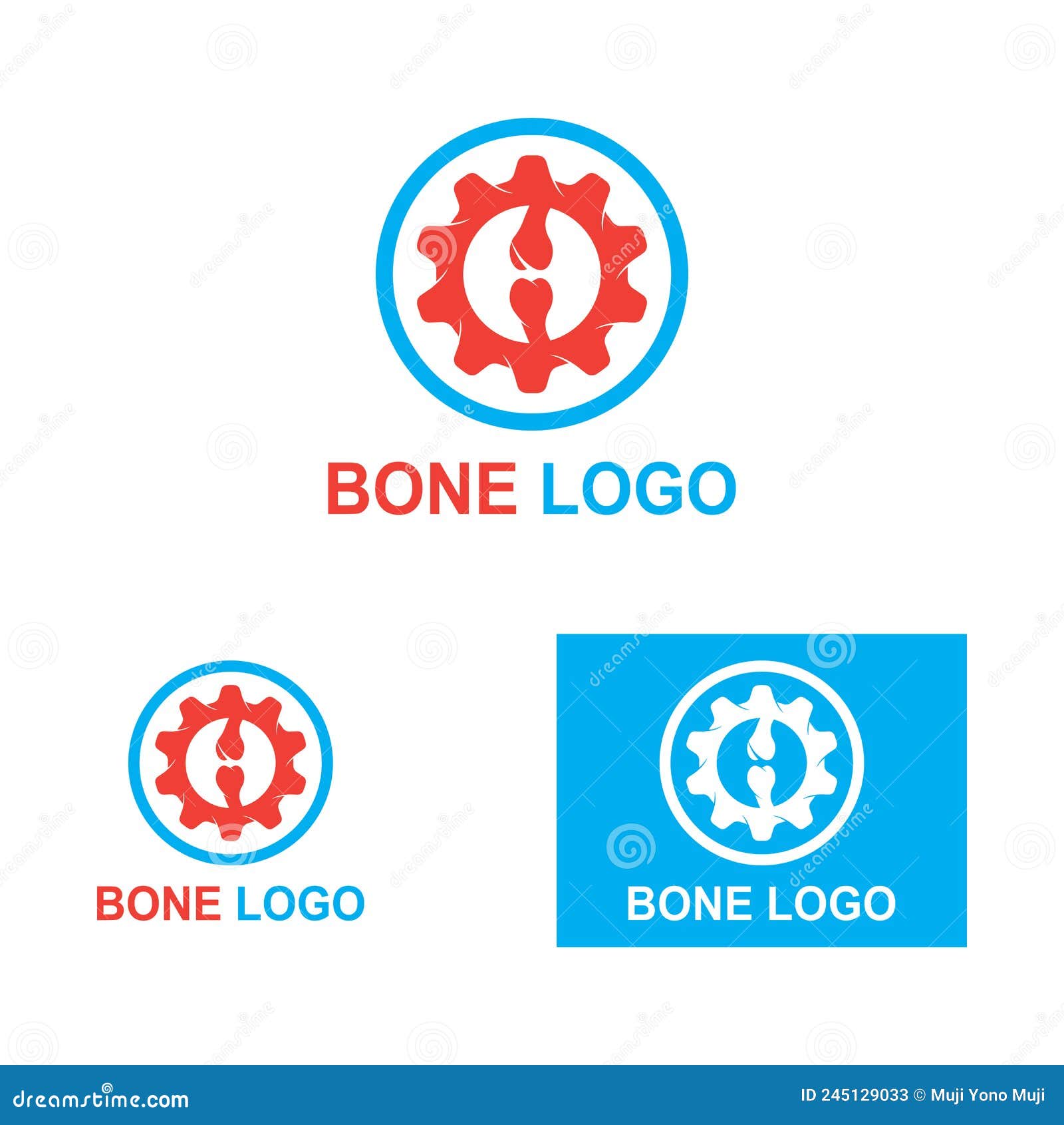 Bone Logo Icon Vector Design Template Illustration Stock Vector ...