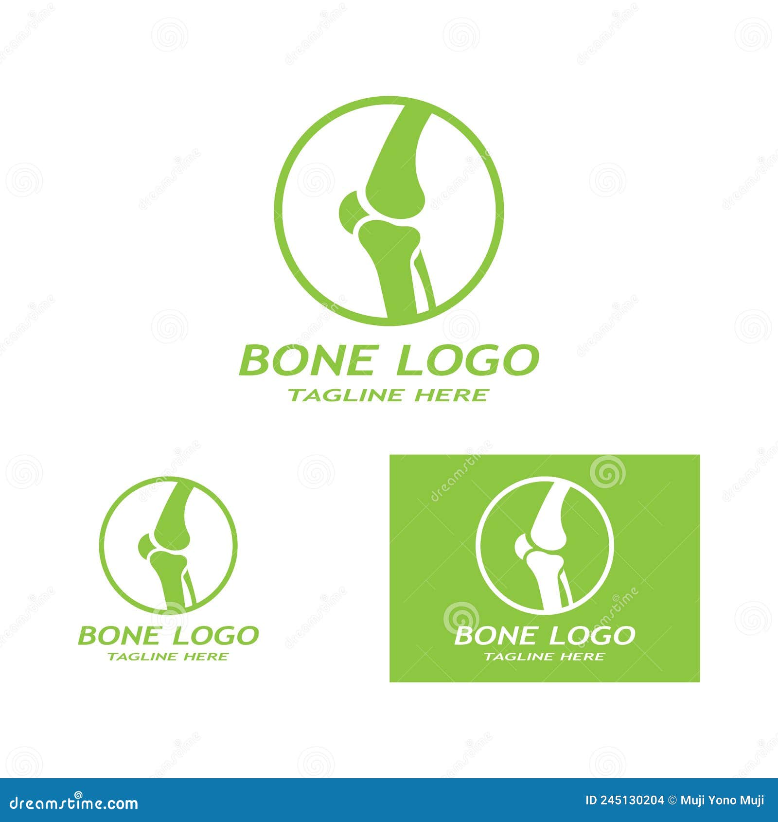 Bone Logo Icon Vector Design Template Illustration Stock Illustration ...
