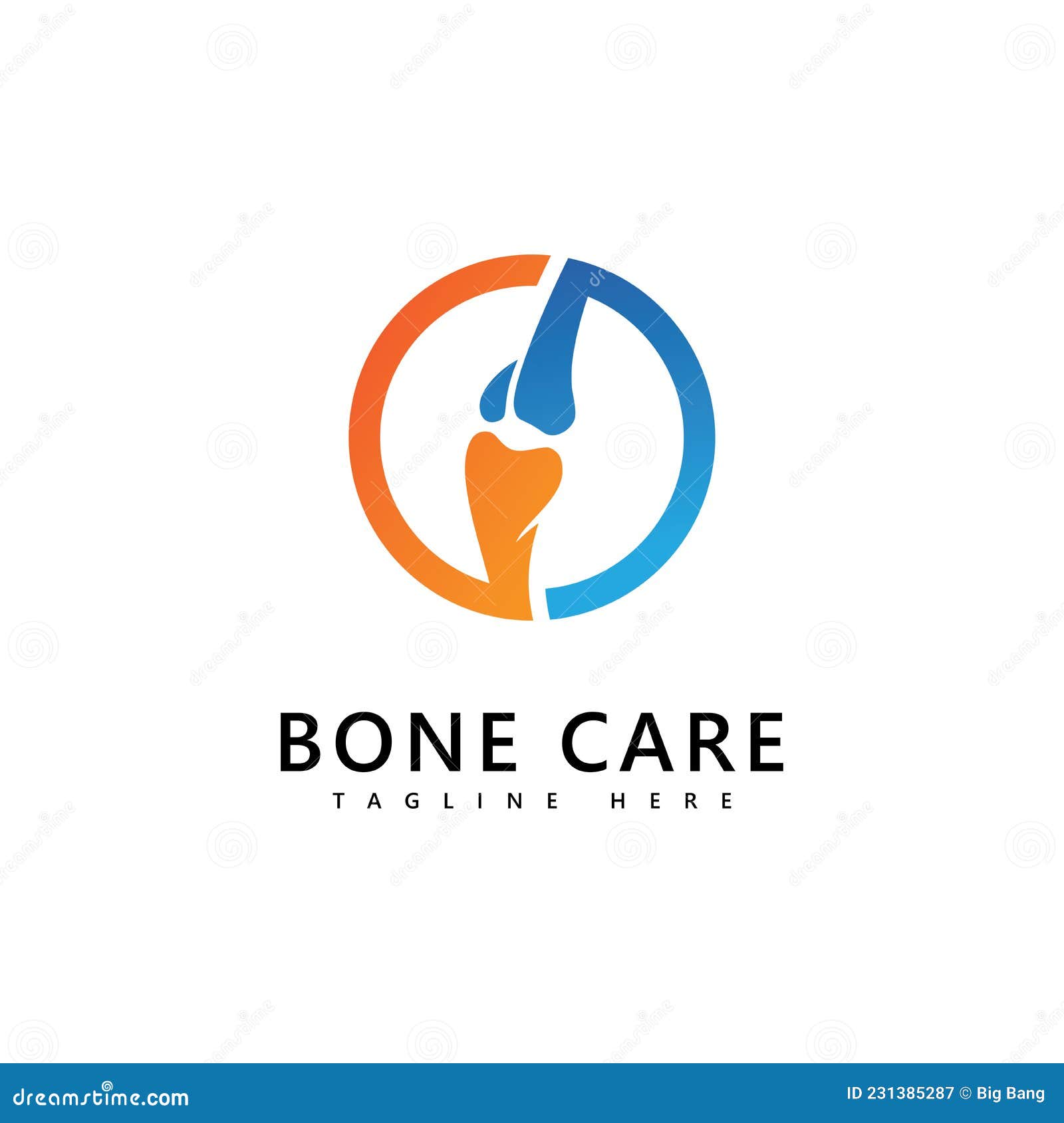 Bone Logo Icon Vector Template Stock Vector - Illustration of body ...