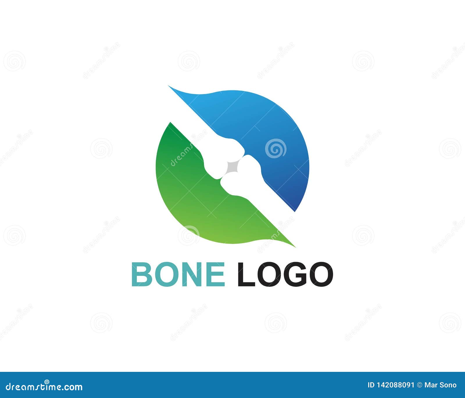 Bone Logo Vector Template Vector Stock Vector - Illustration of logo ...