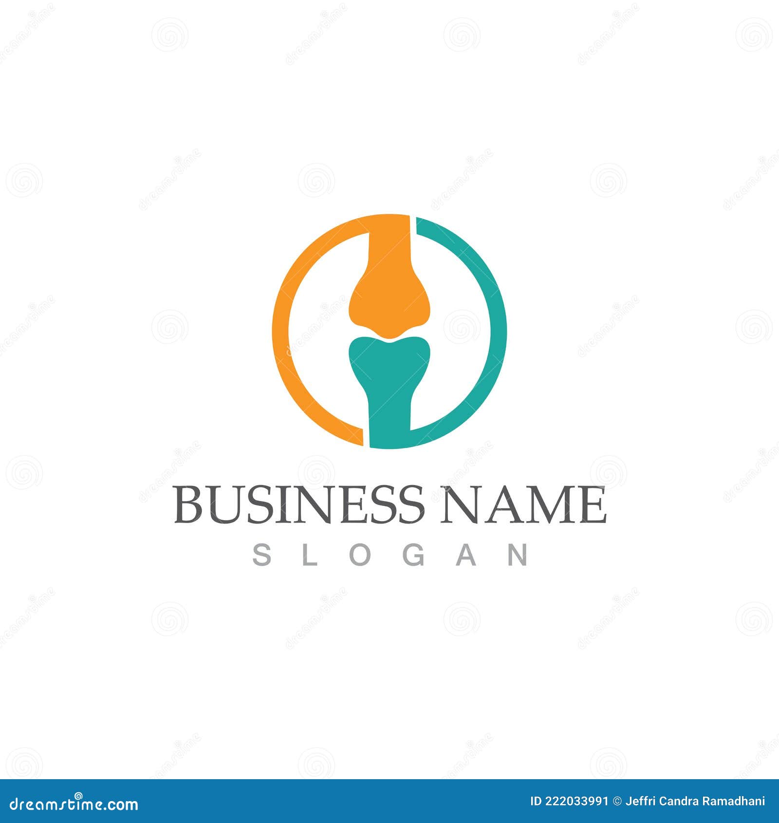 Bone logo vector template stock vector. Illustration of clinic - 222033991