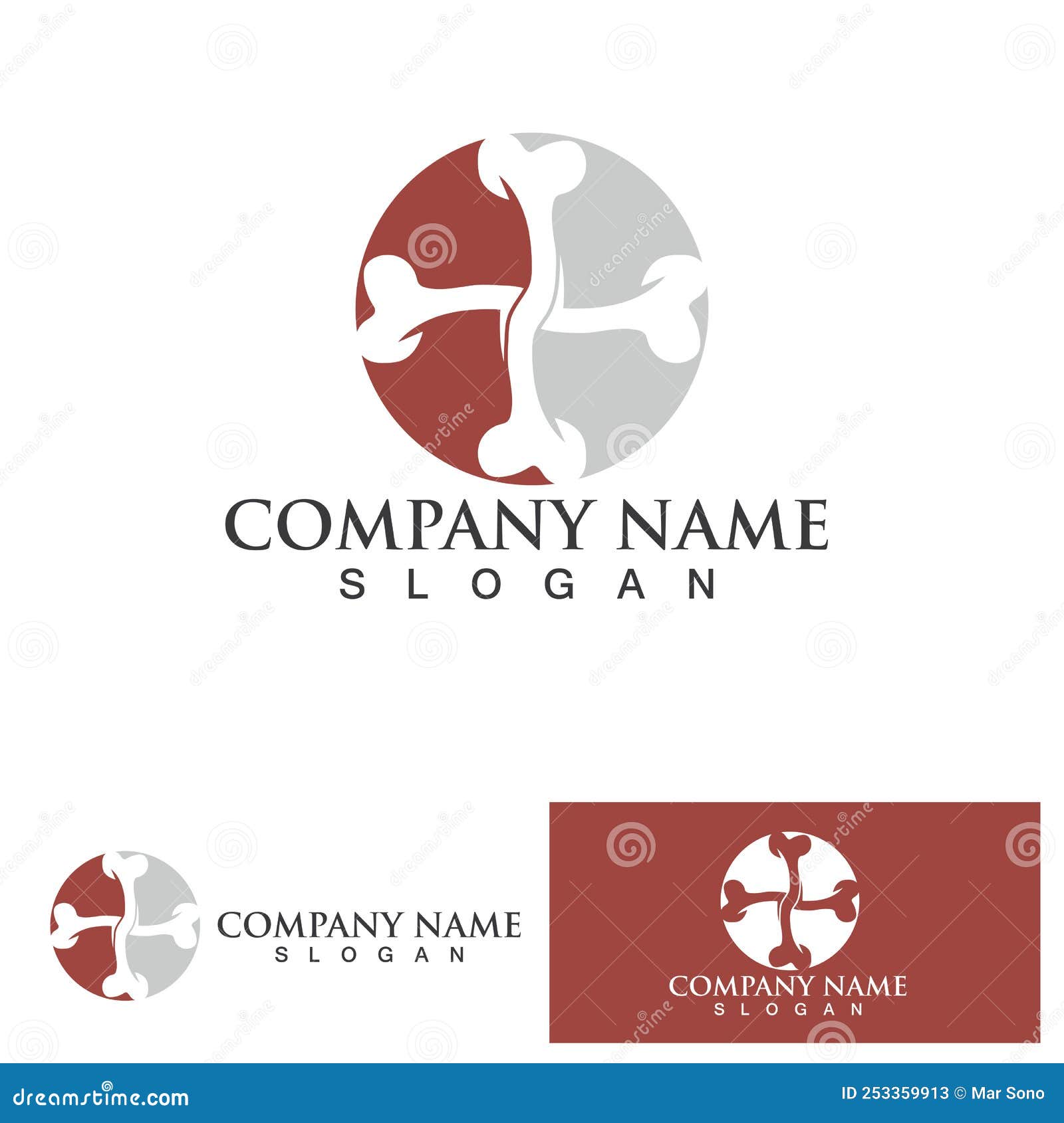 Bone Logo Vector Template Vector Stock Vector - Illustration of disease ...