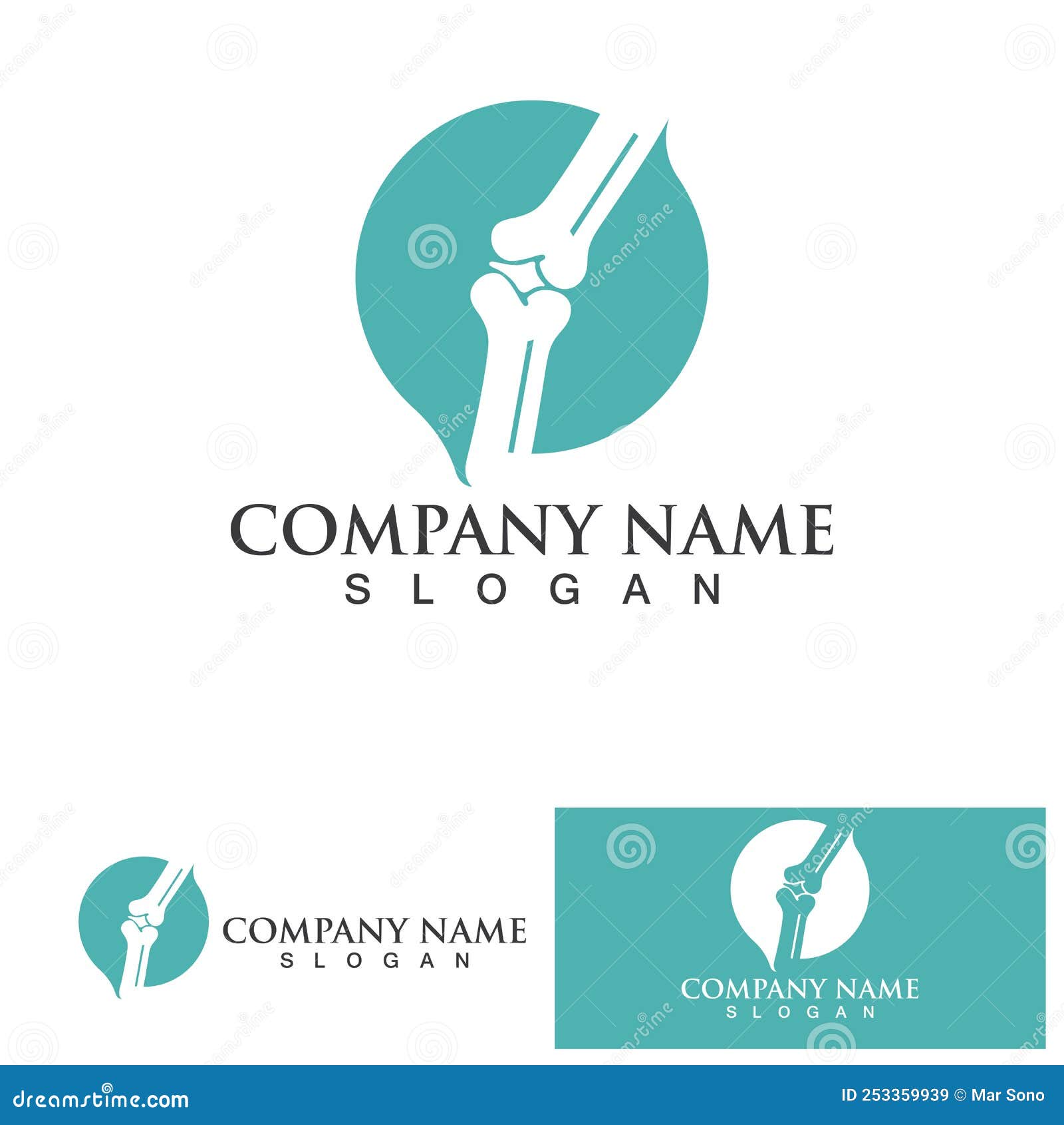 Bone Logo Vector Template Vector Stock Vector - Illustration of clinic ...