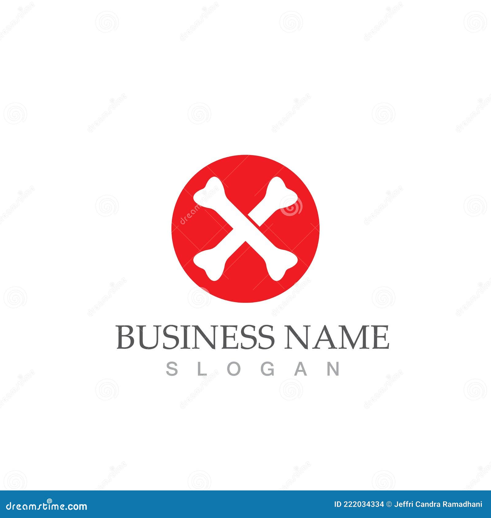 Bone logo vector template stock vector. Illustration of business ...