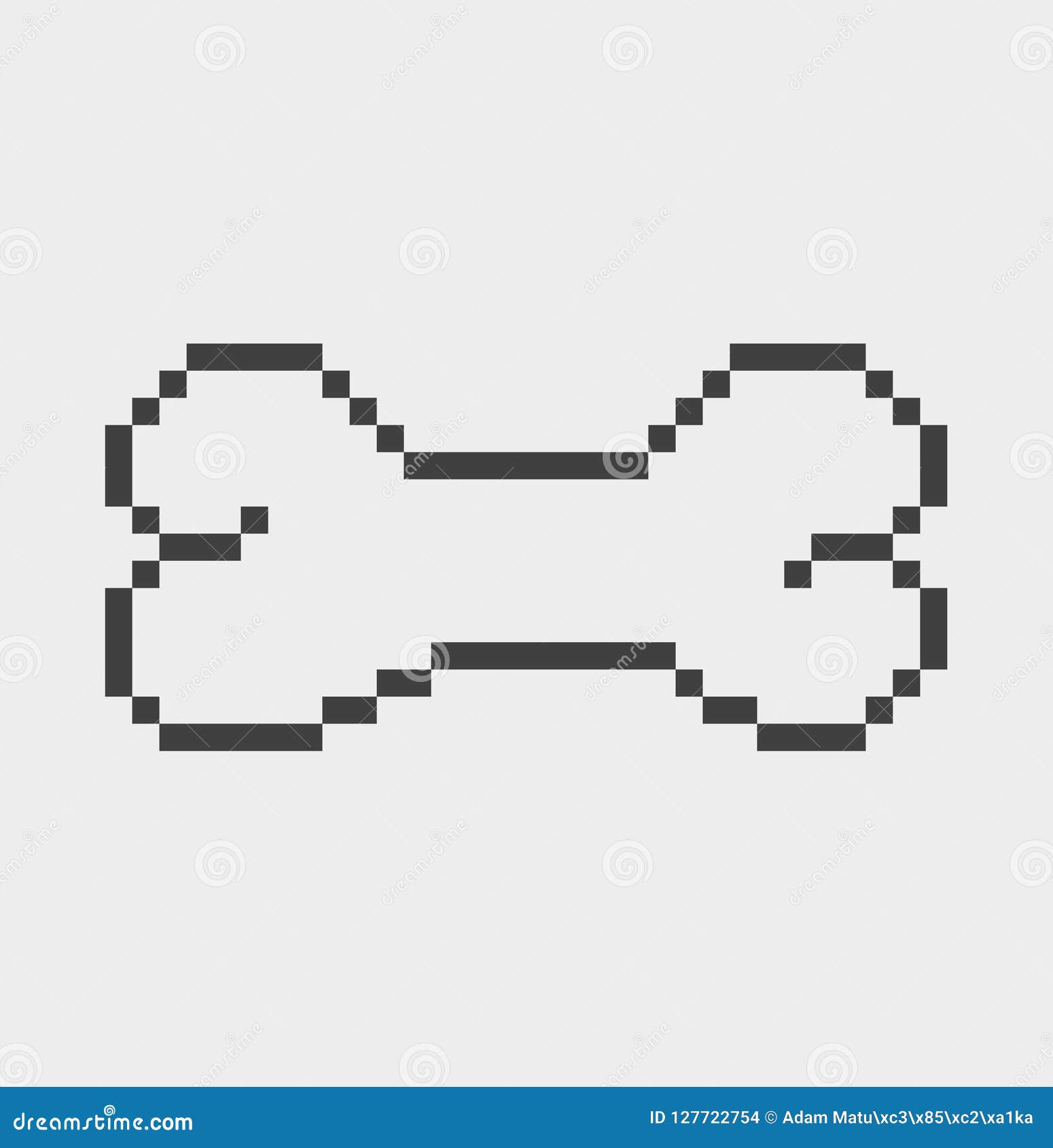 Bone Leg Pixel Art. Bones Anatomy 8 Bit. Pixelate Human Skeleton Vector ...