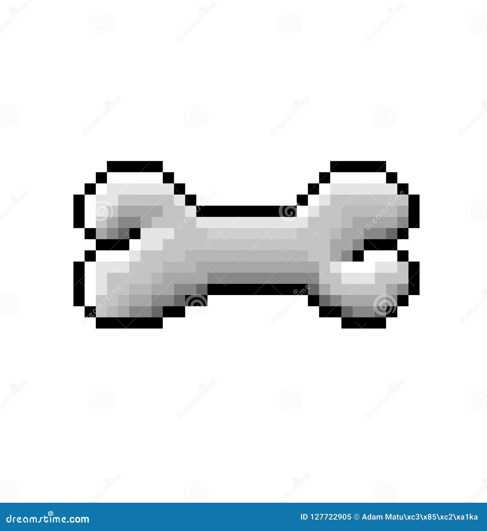 Bone Leg Pixel Art. Bones Anatomy 8 Bit. Pixelate Human Skeleton Vector ...